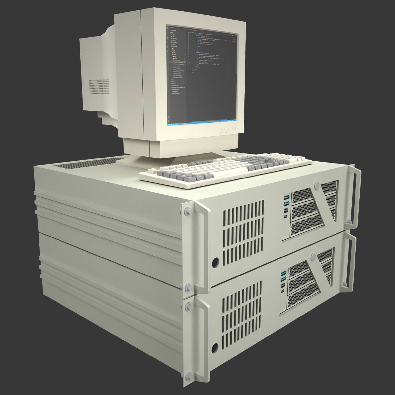 Data Server Chassis 1 - 3D Model by virtual3d