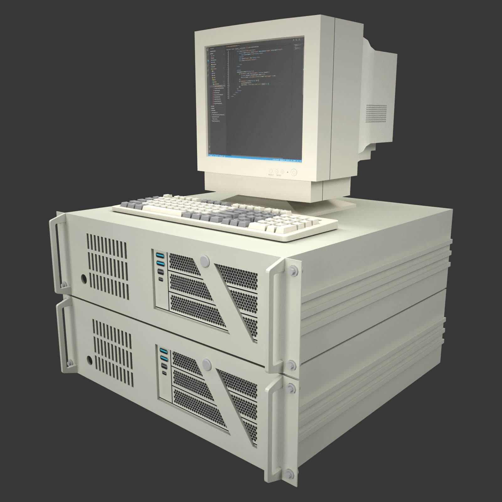 Data Server Chassis 1 - 3D Model by virtual3d