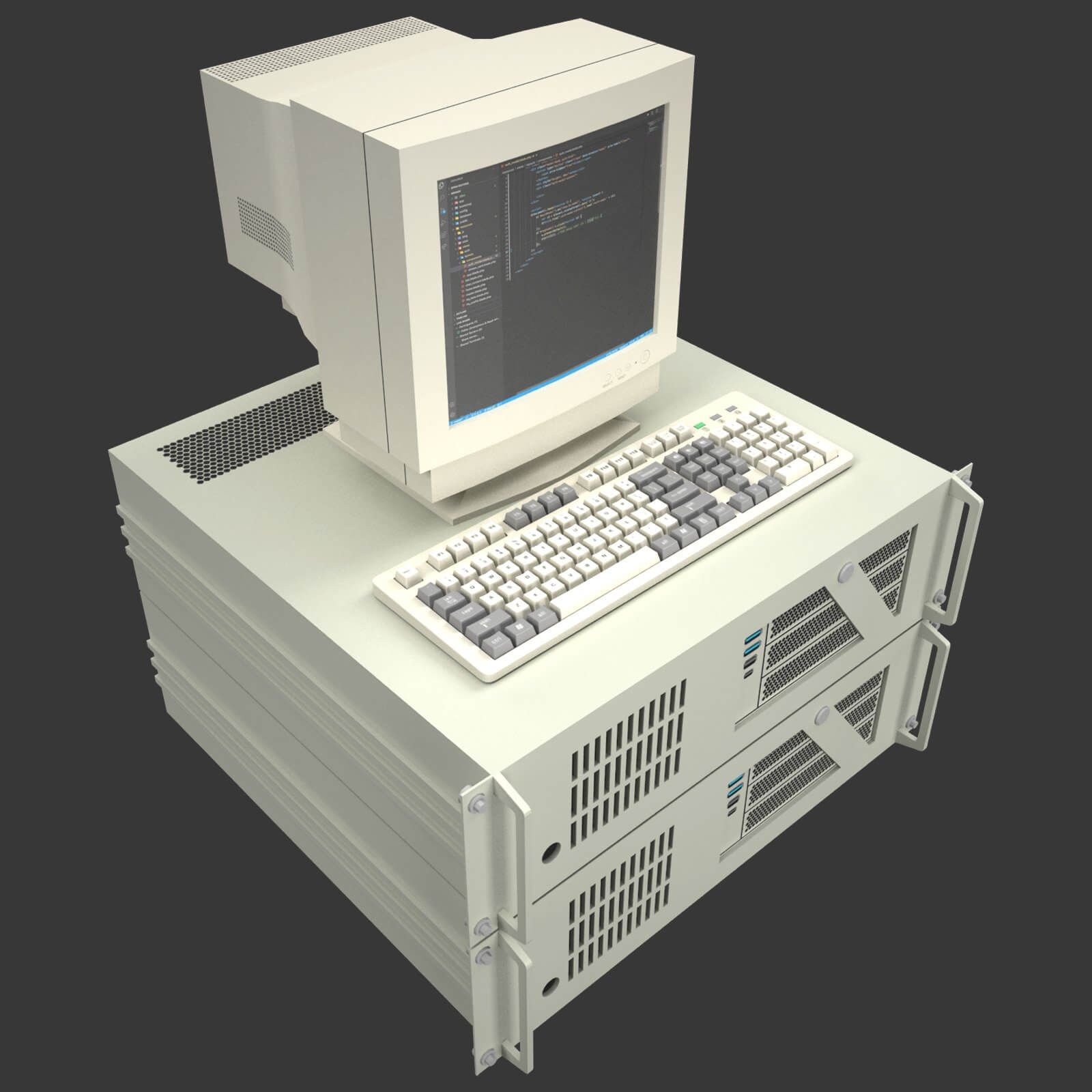 Data Server Chassis 1 - 3D Model by virtual3d