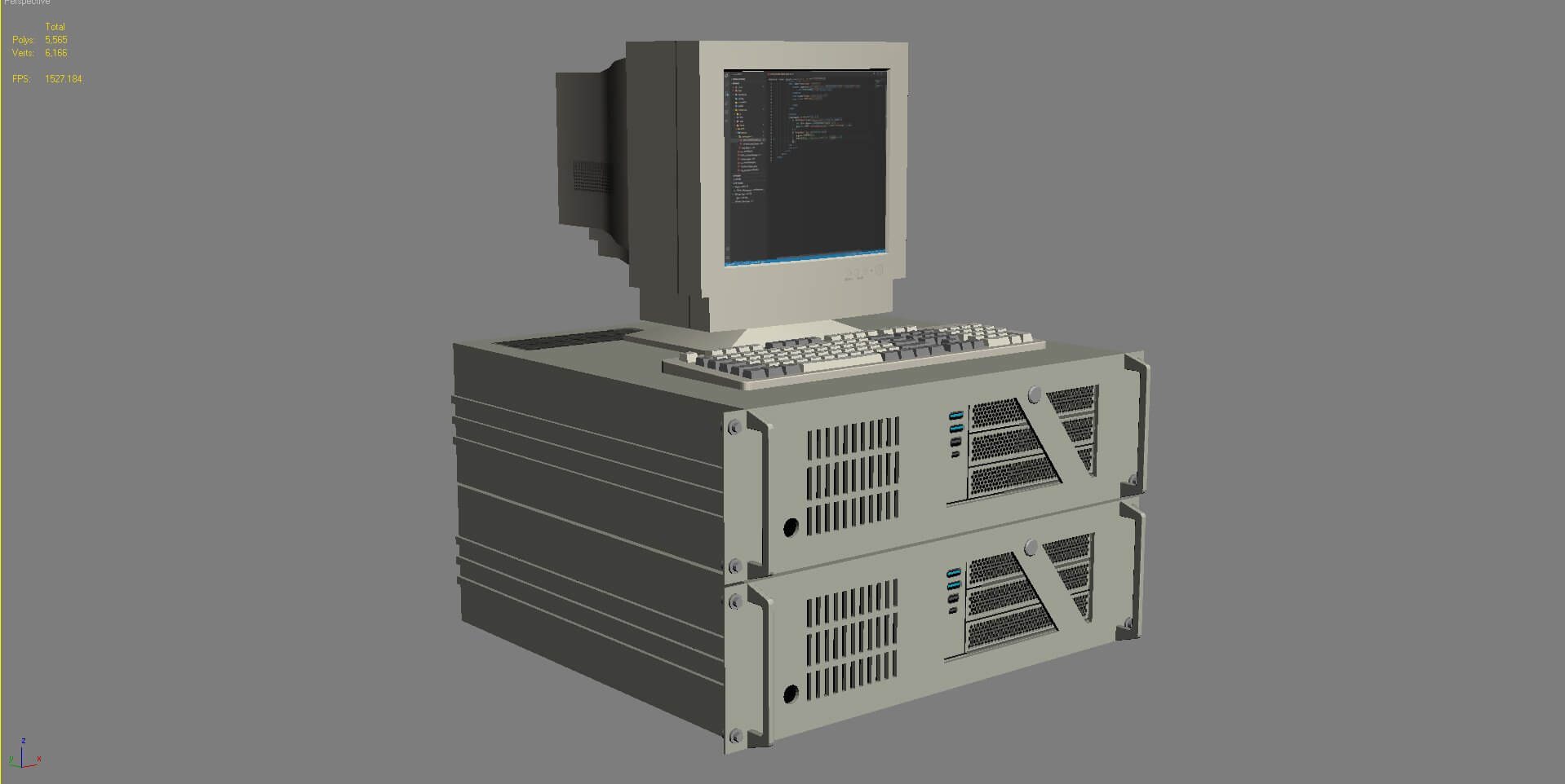 Data Server Chassis 1 - 3D Model by virtual3d