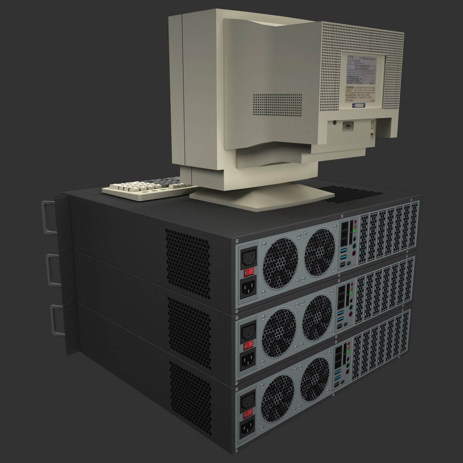 Data Server Chassis 2 - 3D Model by virtual3d