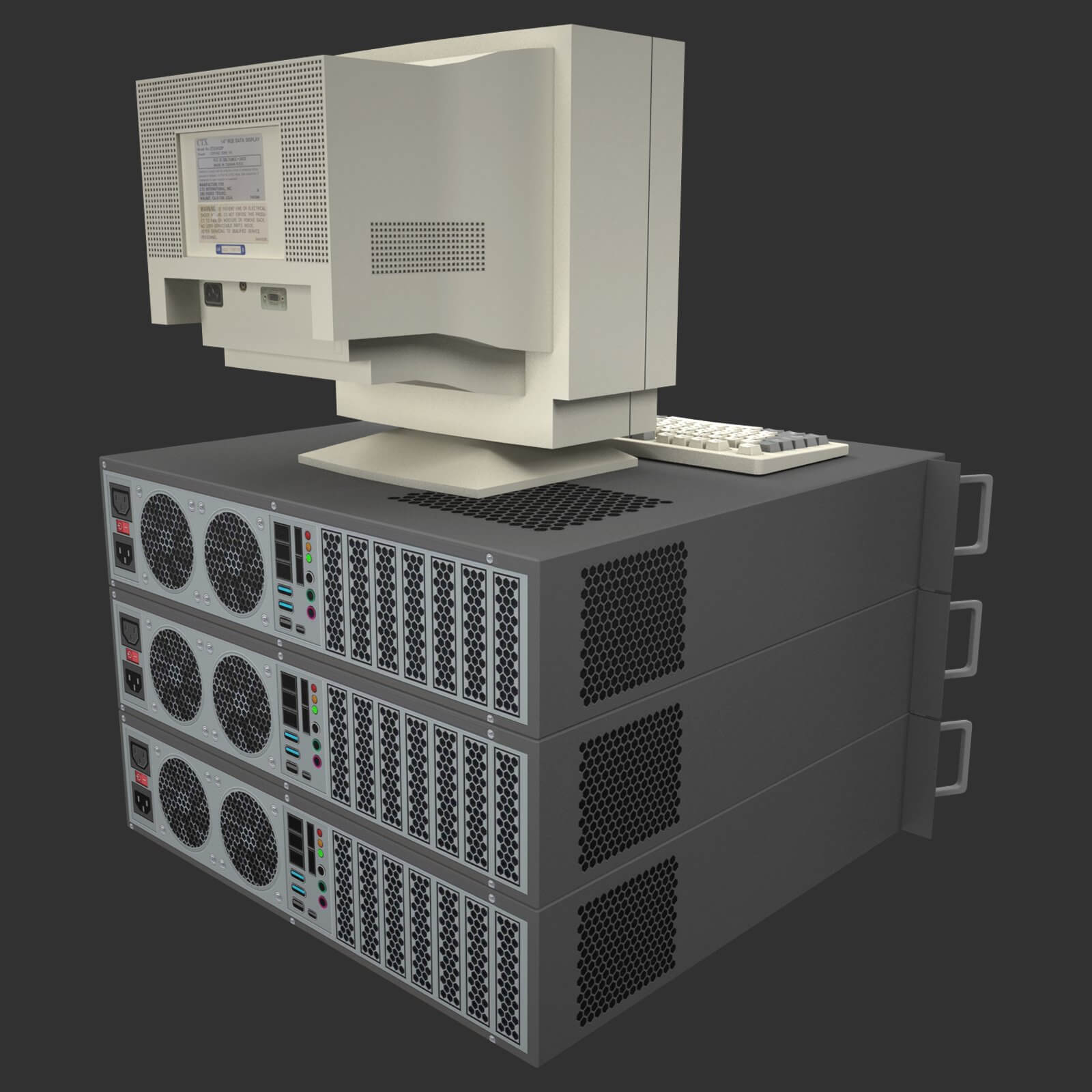 Data Server Chassis 2 - 3D Model by virtual3d