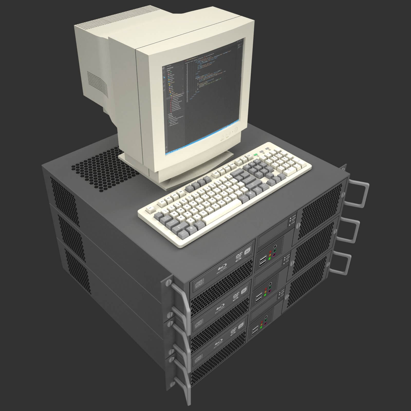Data Server Chassis 2 - 3D Model by virtual3d