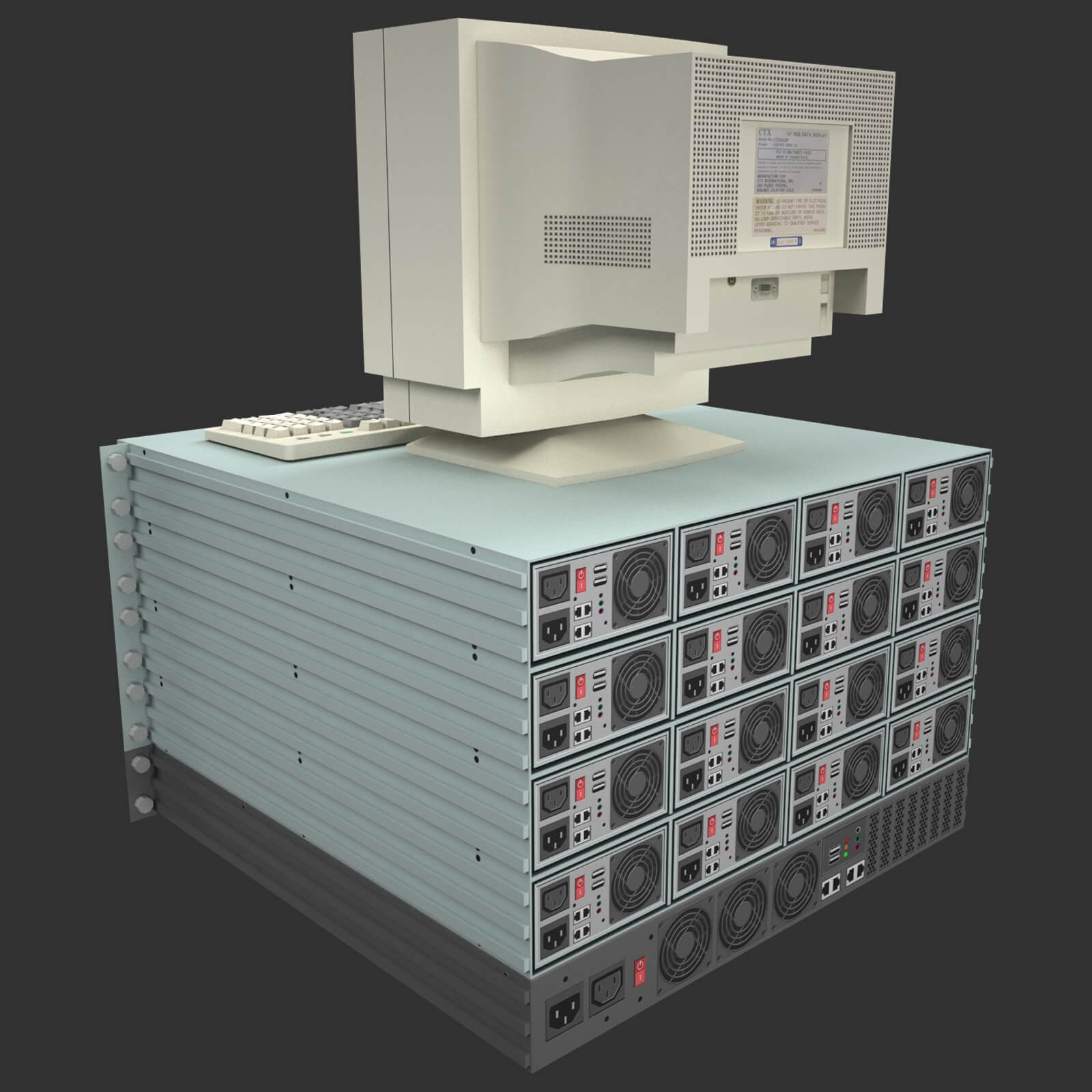 Data Server Chassis 3 - 3D Model by virtual3d
