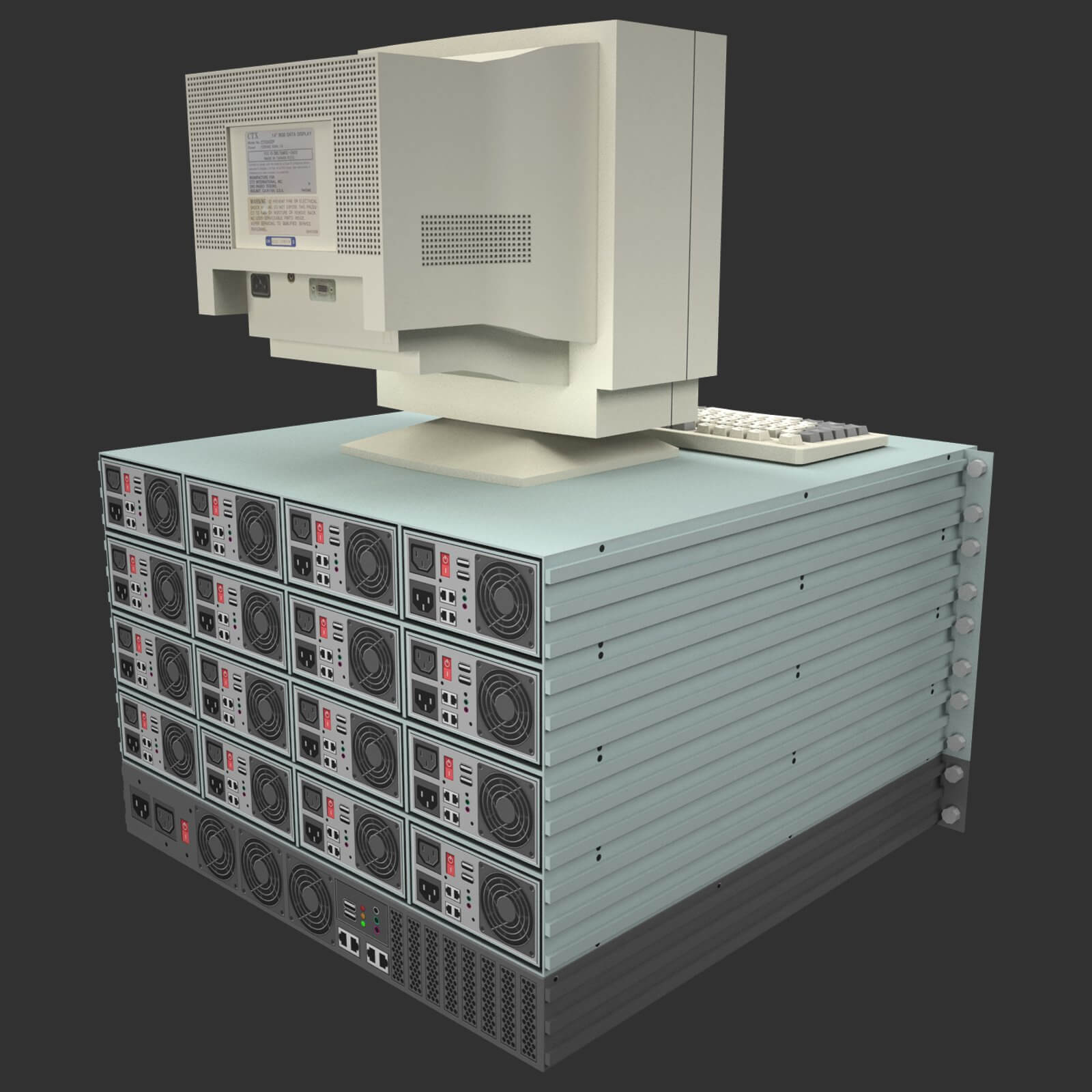 Data Server Chassis 3 - 3D Model by virtual3d