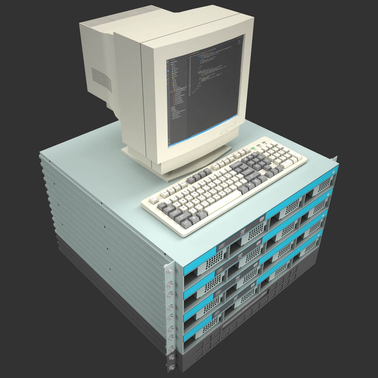 Data Server Chassis 3 - 3D Model by virtual3d