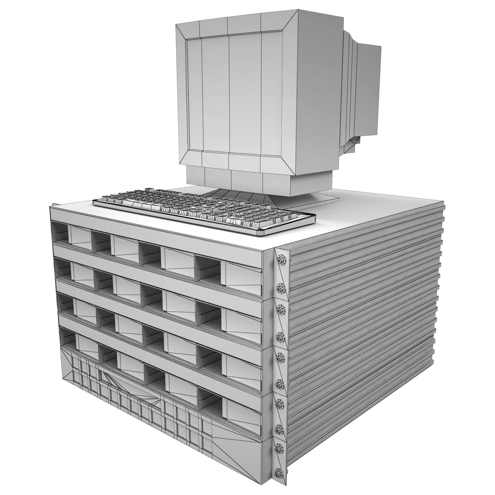 Data Server Chassis 3 - 3D Model by virtual3d