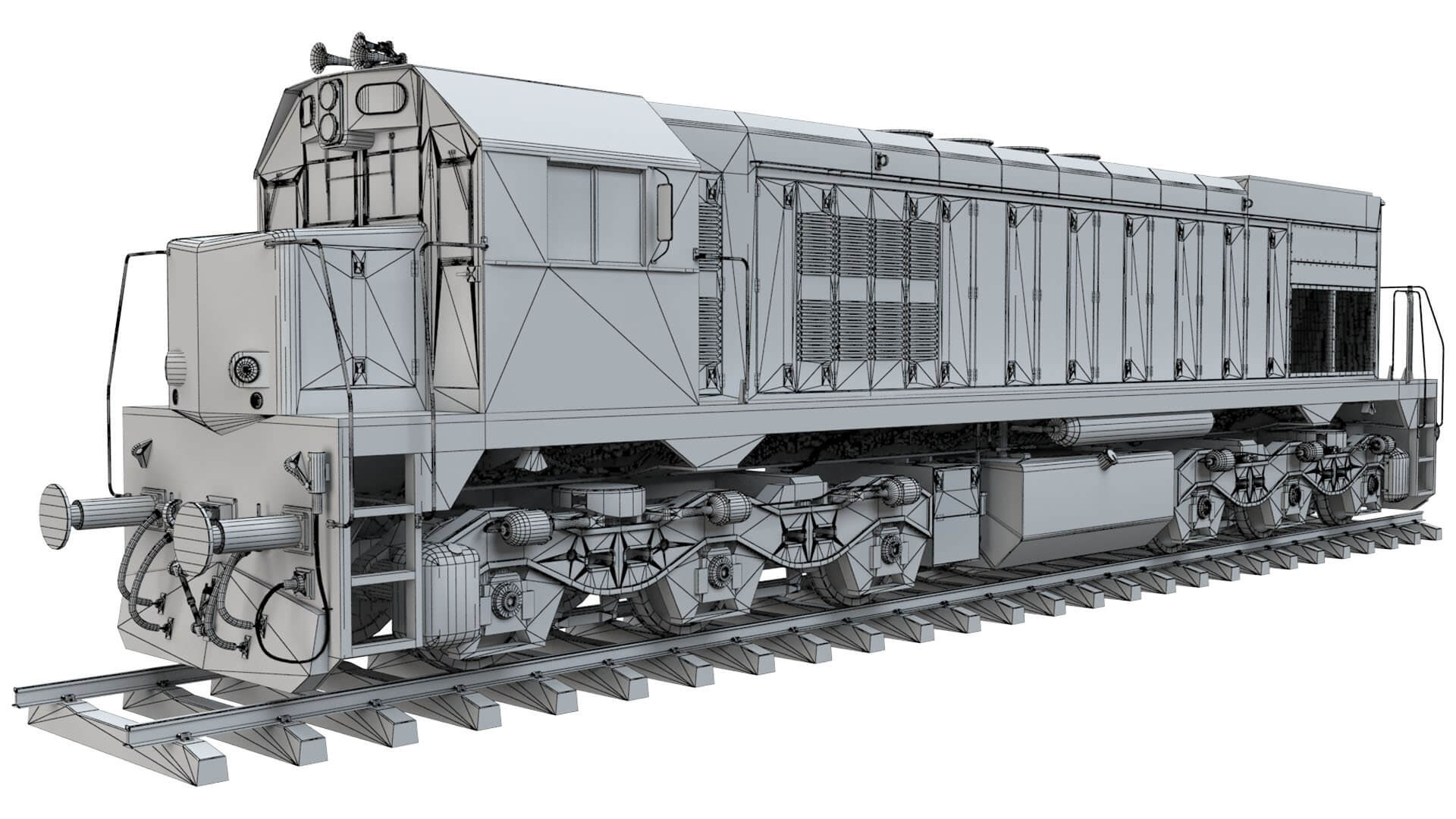 Diesel Electric Locomotive 664-036 3D Model by virtual3d