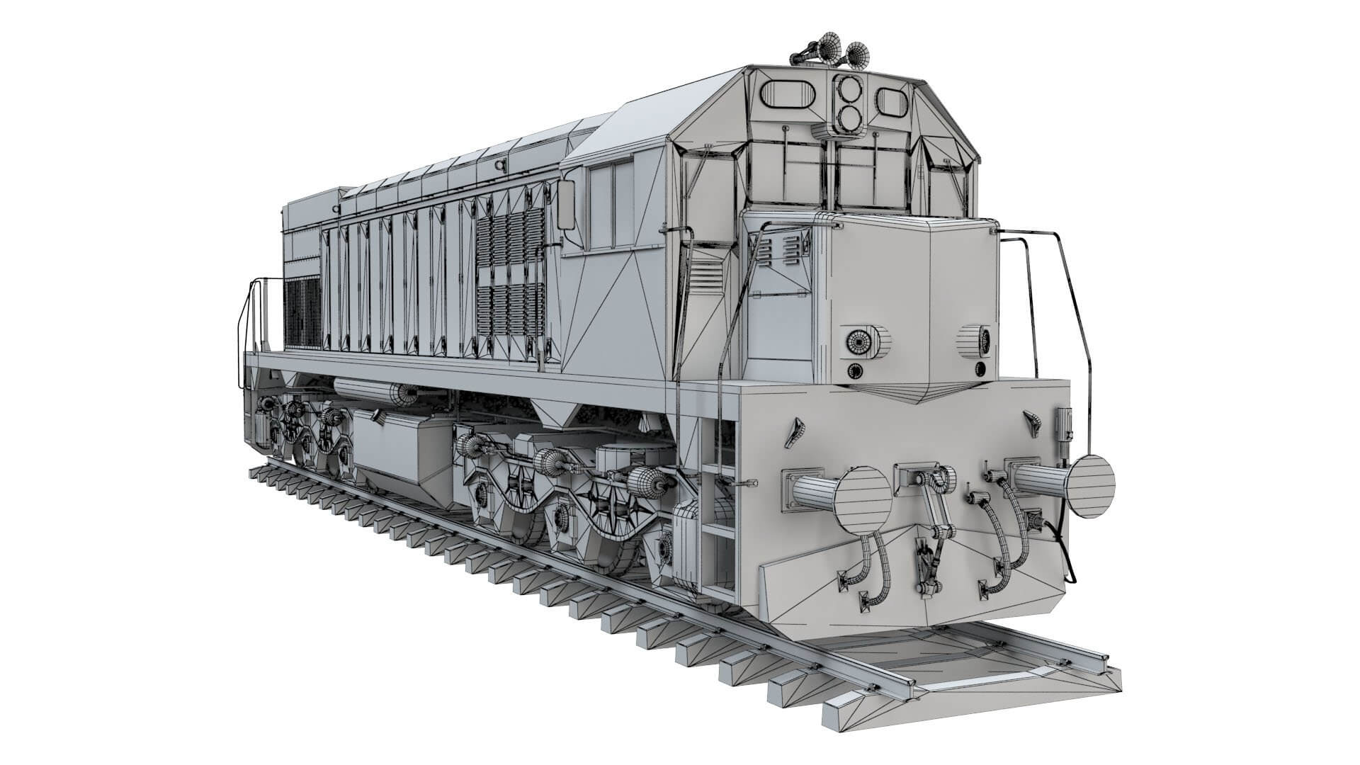Diesel Electric Locomotive 664-036 3D Model by virtual3d