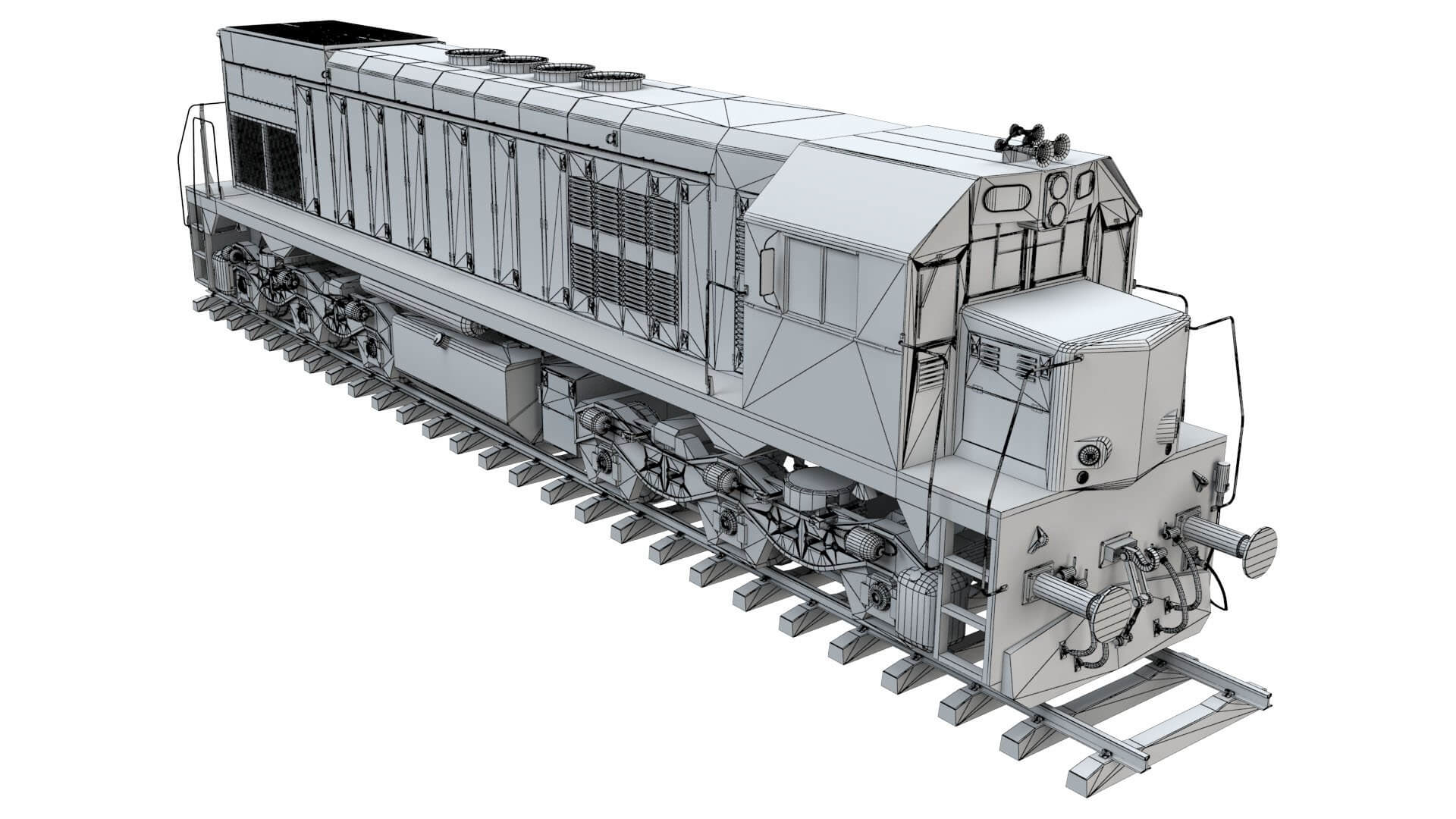 Diesel Electric Locomotive 664-036 3D Model by virtual3d