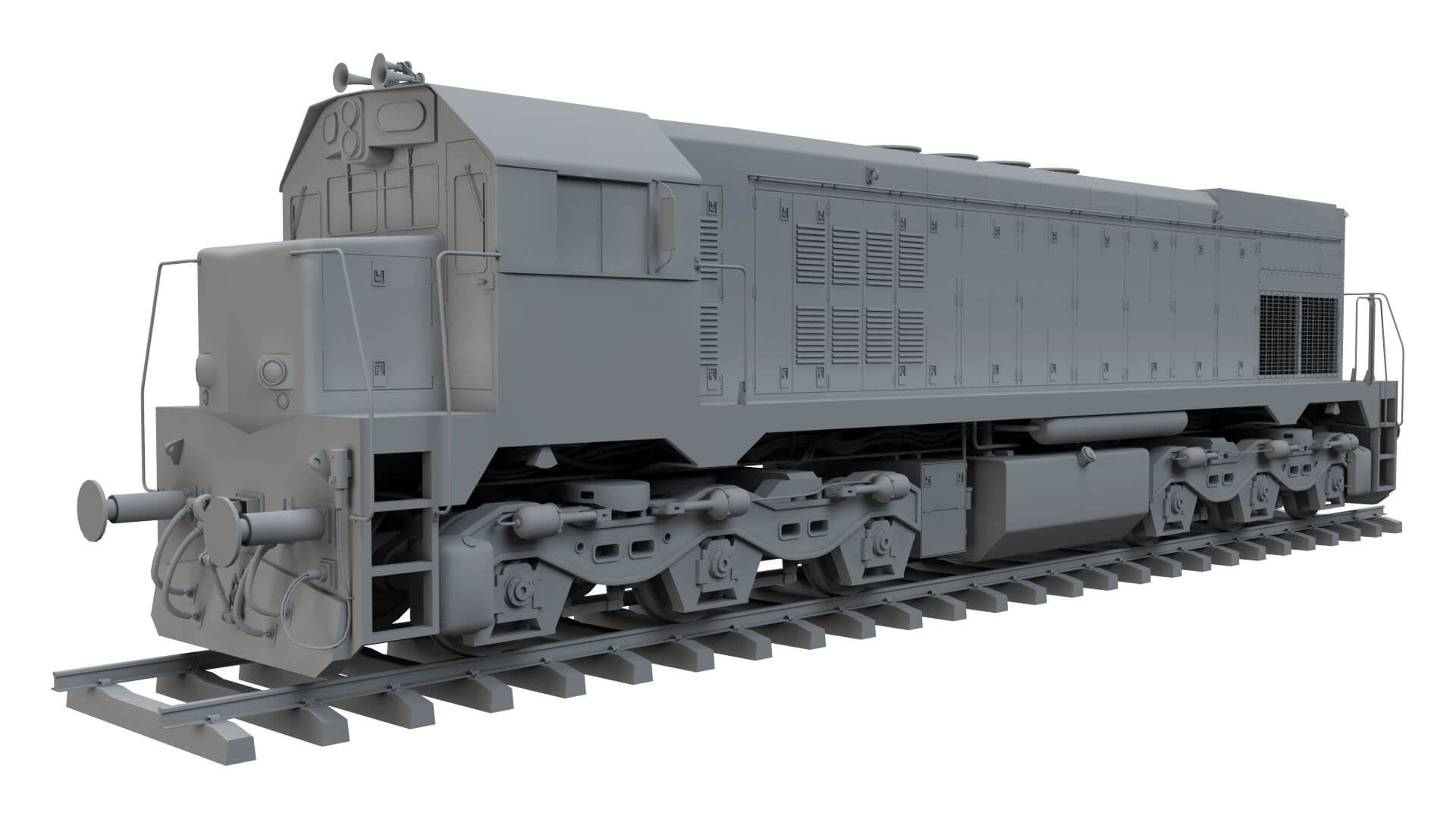 Diesel Electric Locomotive 664-036 3D Model by virtual3d