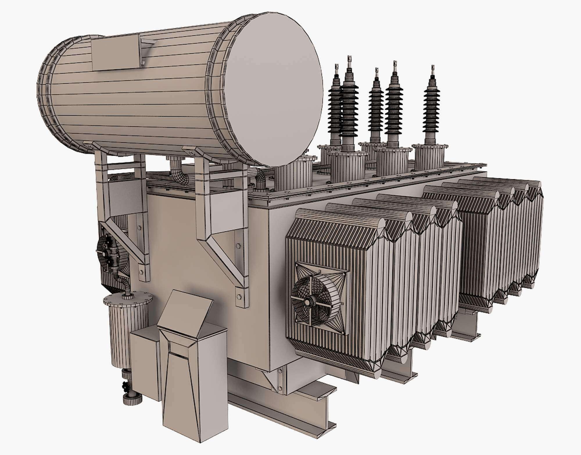 Electrical Transformer - 3D Model by virtual3d