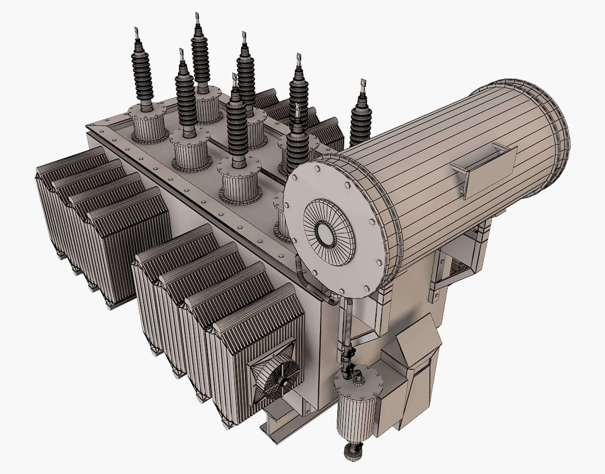 Electrical Transformer - 3D Model by virtual3d