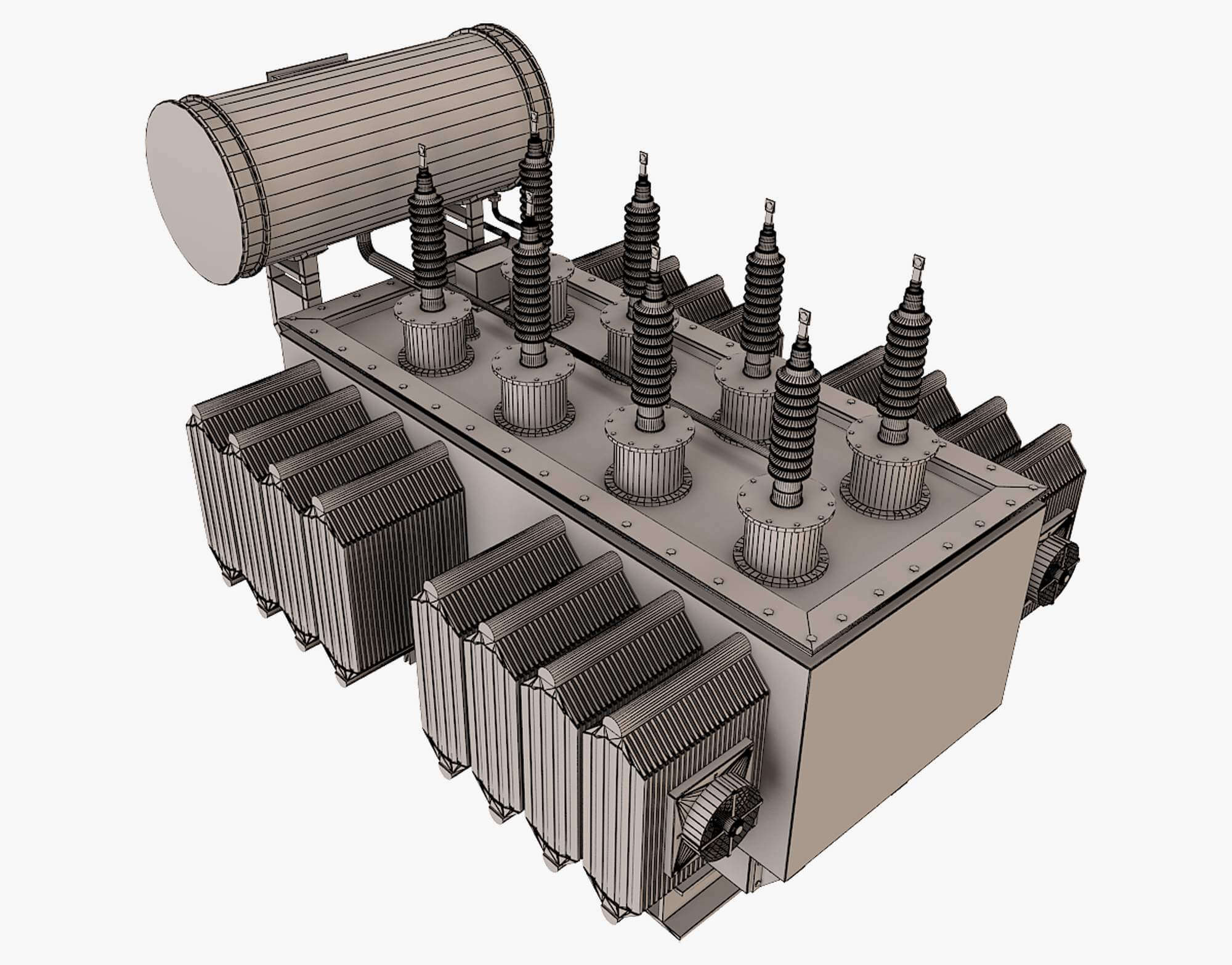 Electrical Transformer - 3D Model by virtual3d