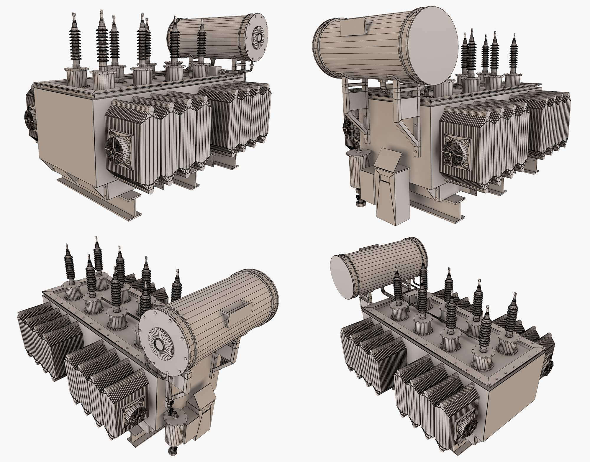 Electrical Transformer - 3D Model by virtual3d