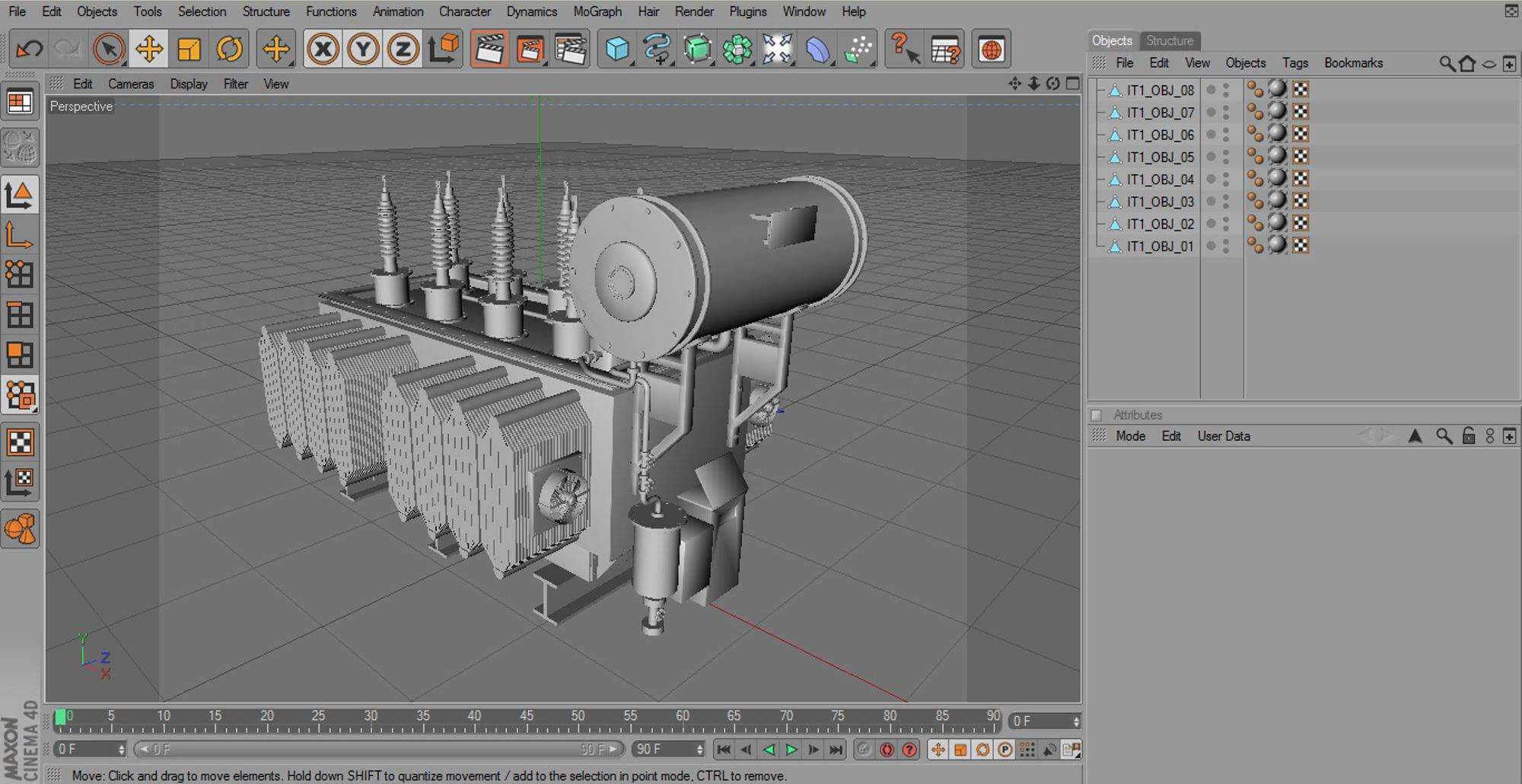 Electrical Transformer - 3D Model by virtual3d