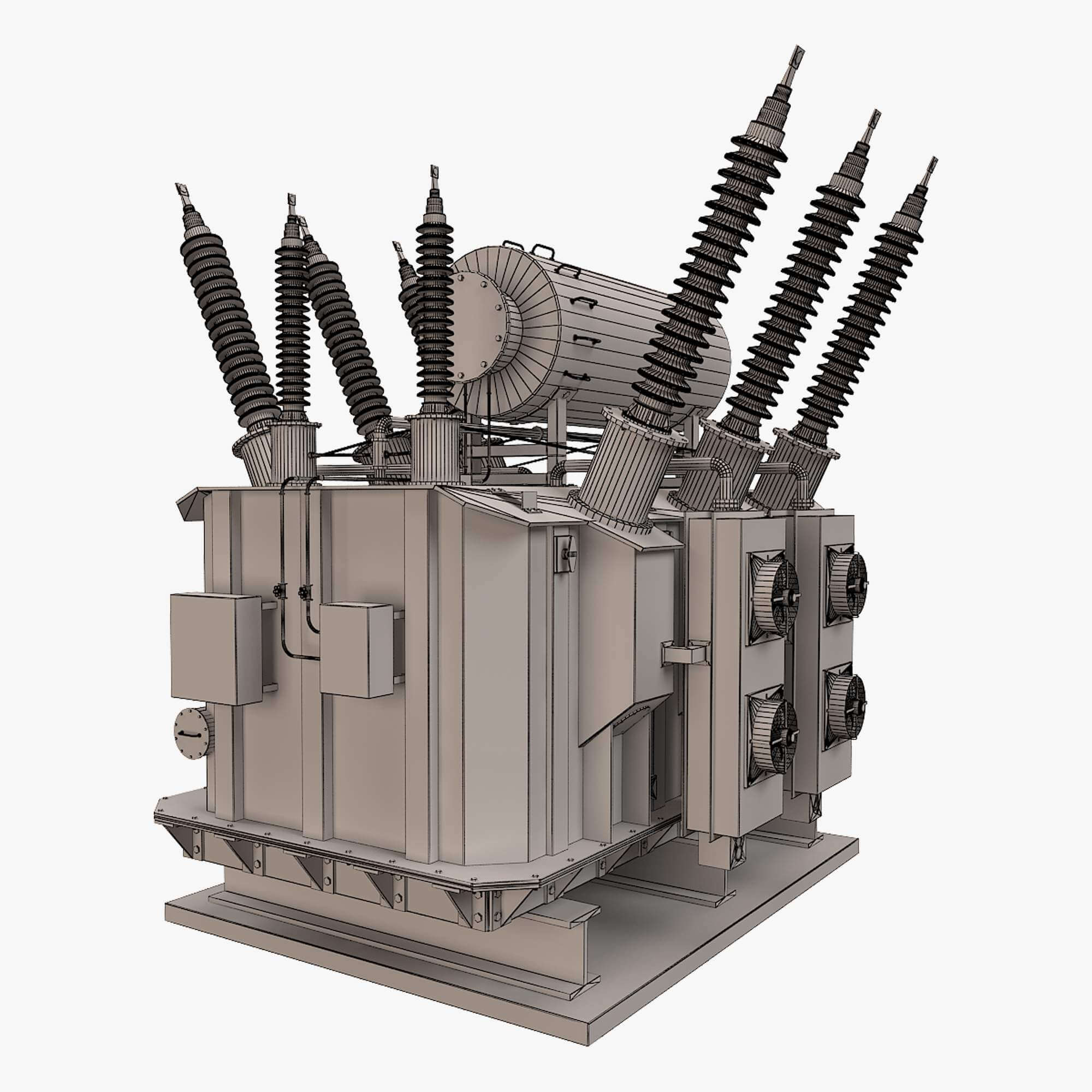 Electrical Transformer - 3D Model by virtual3d