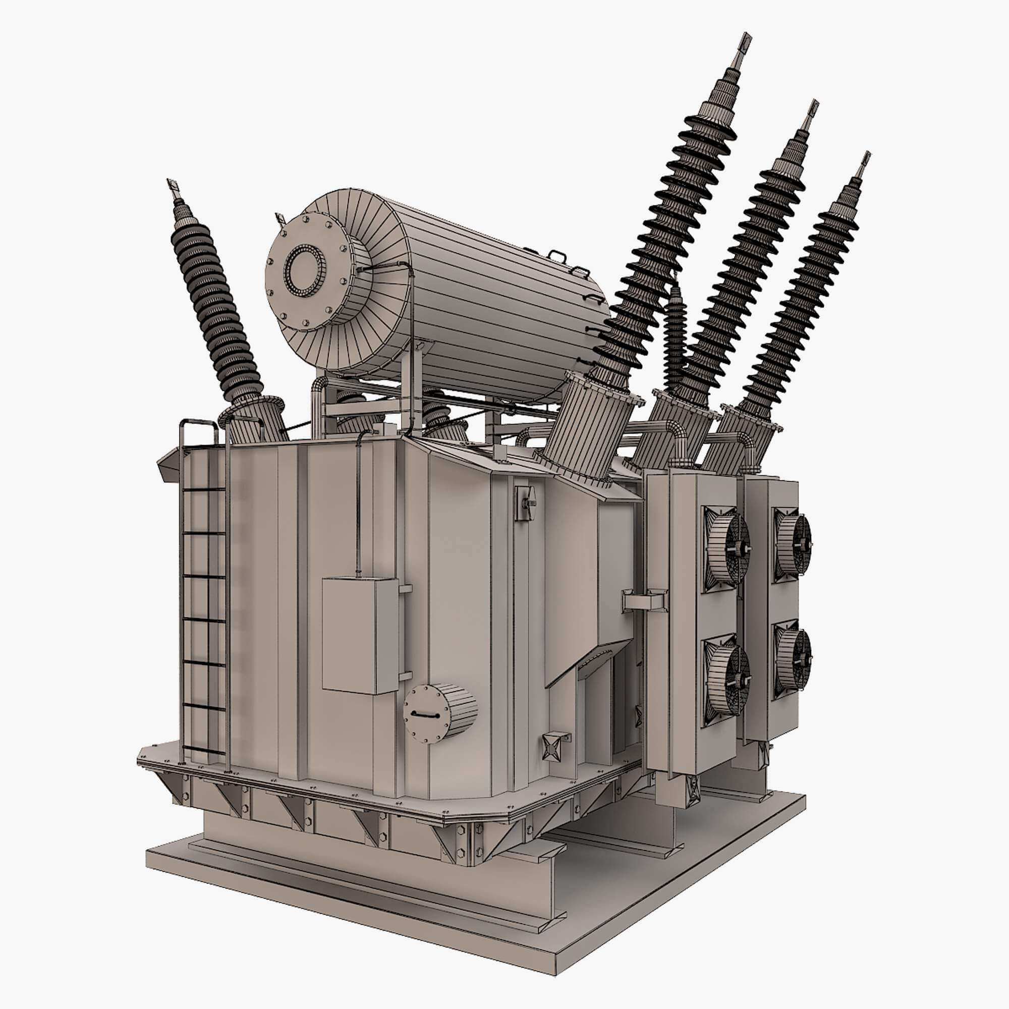Electrical Transformer - 3D Model by virtual3d