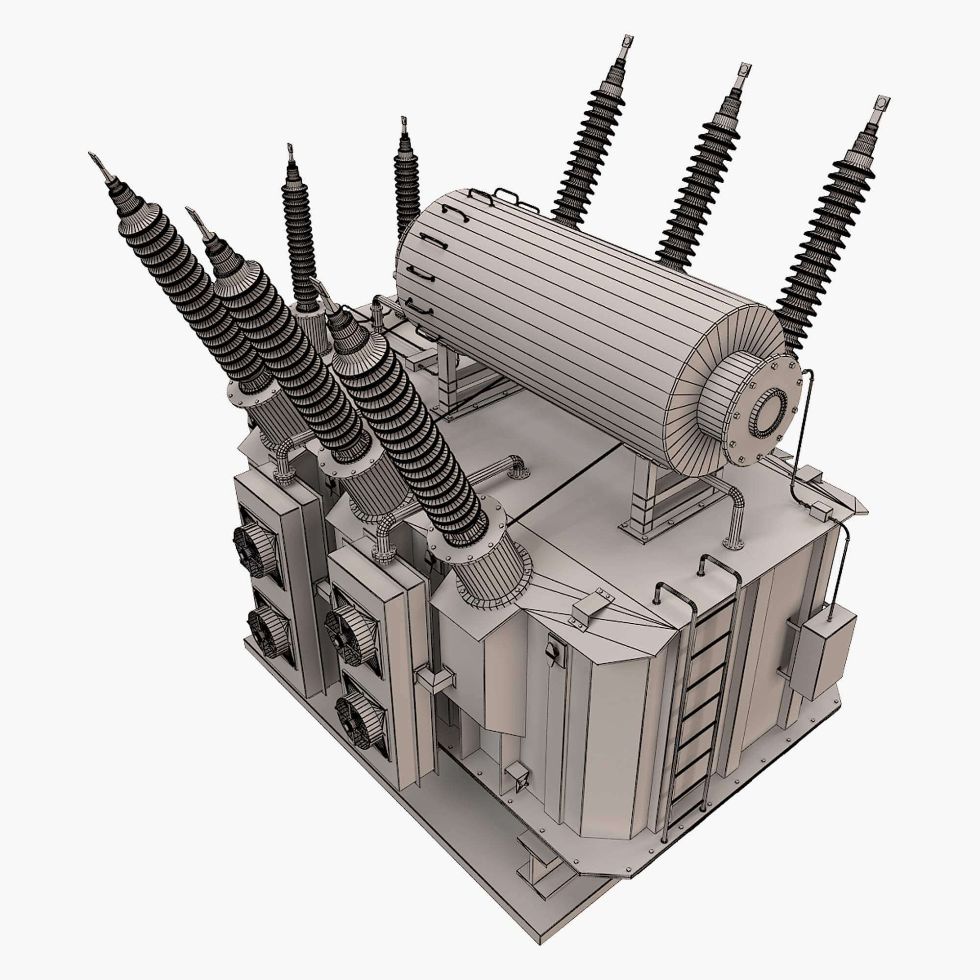 Electrical Transformer - 3D Model by virtual3d