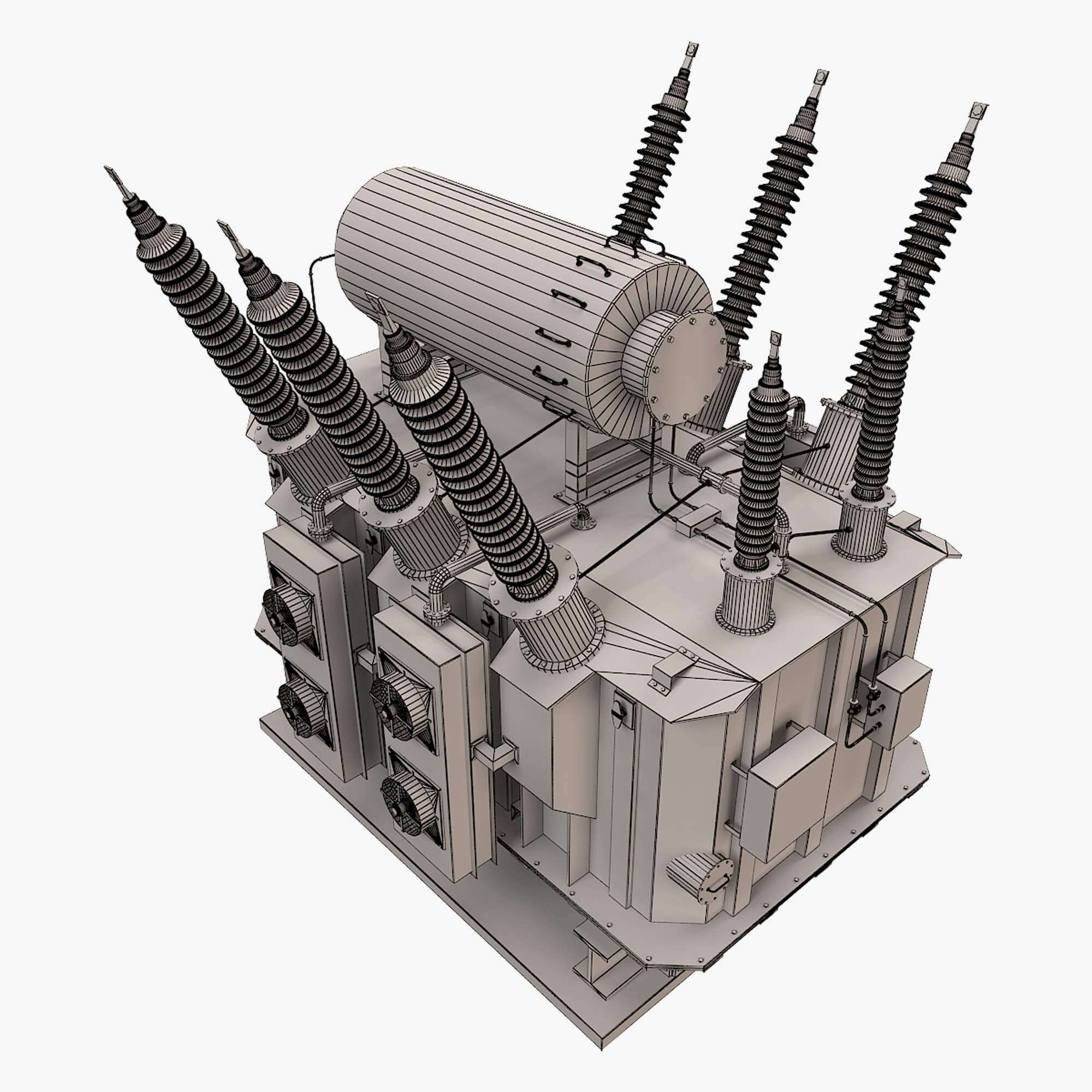 Electrical Transformer - 3D Model by virtual3d