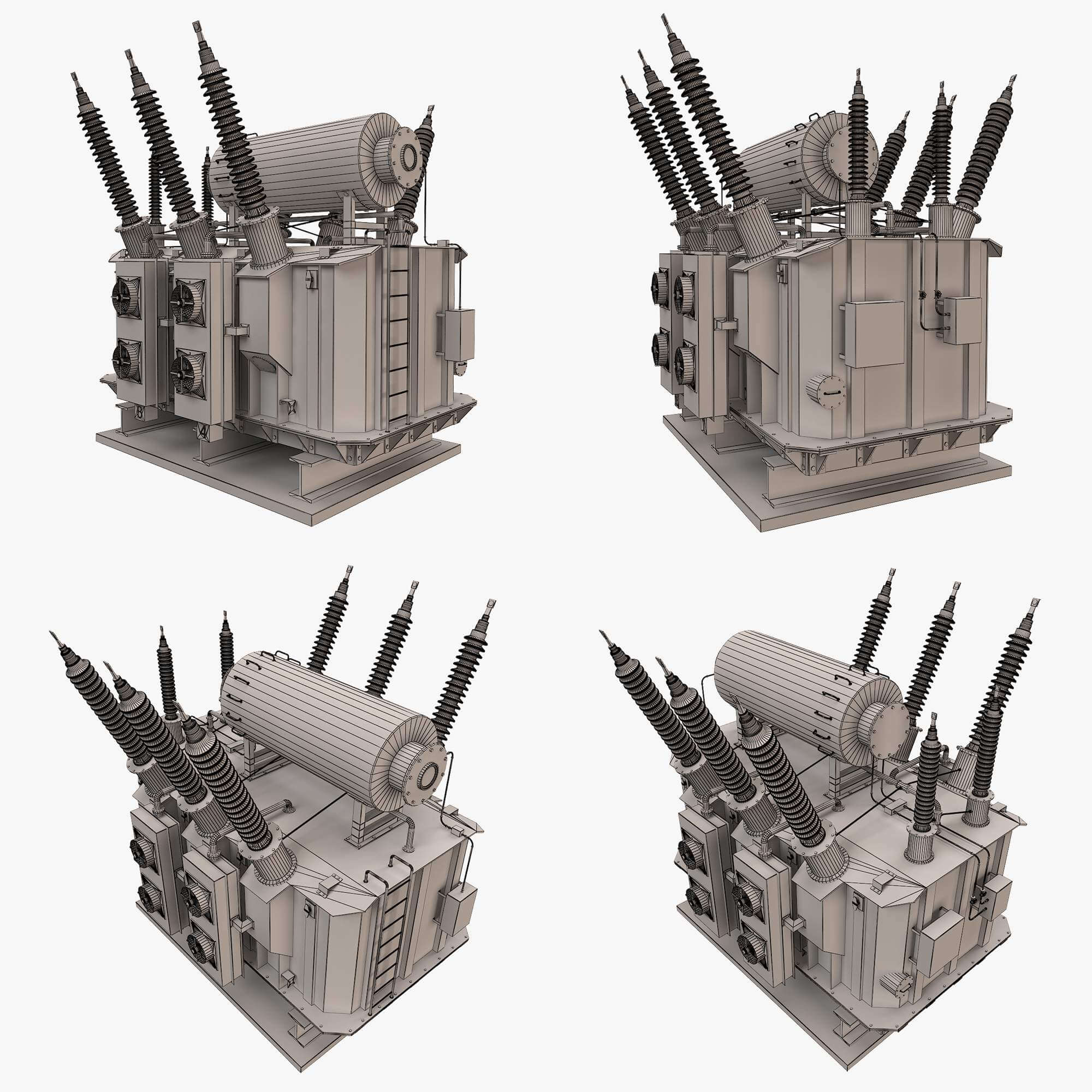 Electrical Transformer - 3D Model by virtual3d