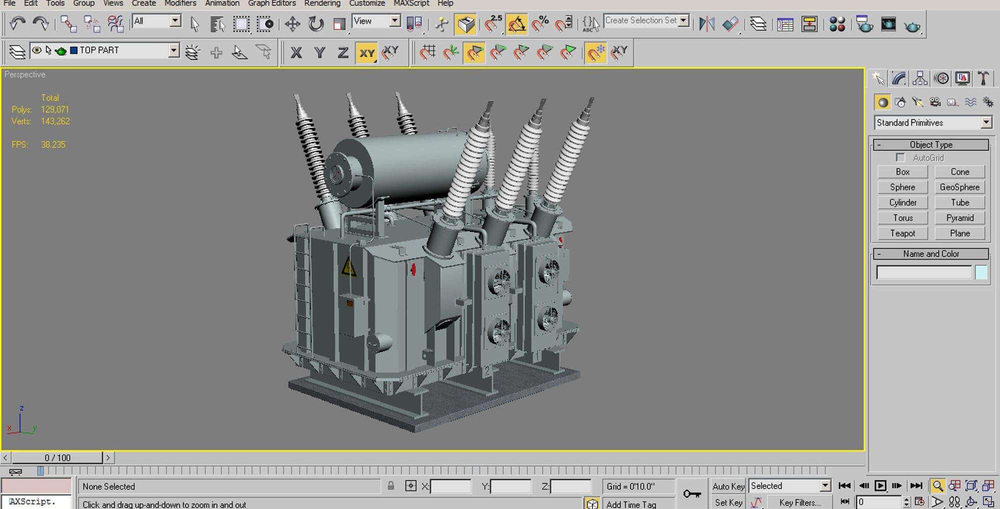 Electrical Transformer - 3D Model by virtual3d