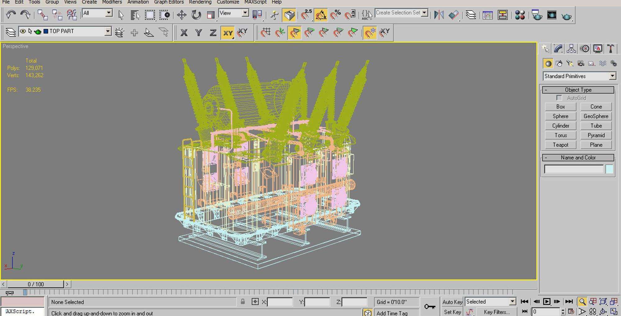 Electrical Transformer - 3D Model by virtual3d