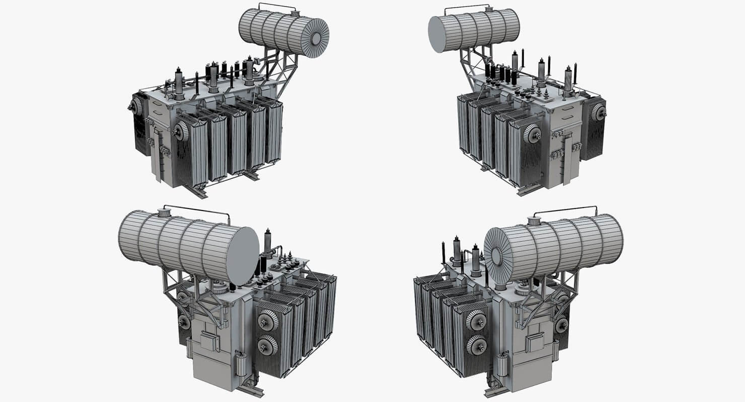 Electrical Transformer 3 - 3D Model by virtual3d