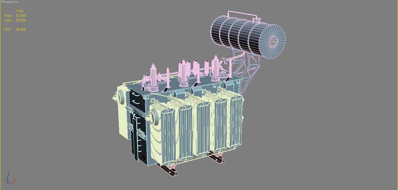 Electrical Transformer 3 - 3D Model by virtual3d