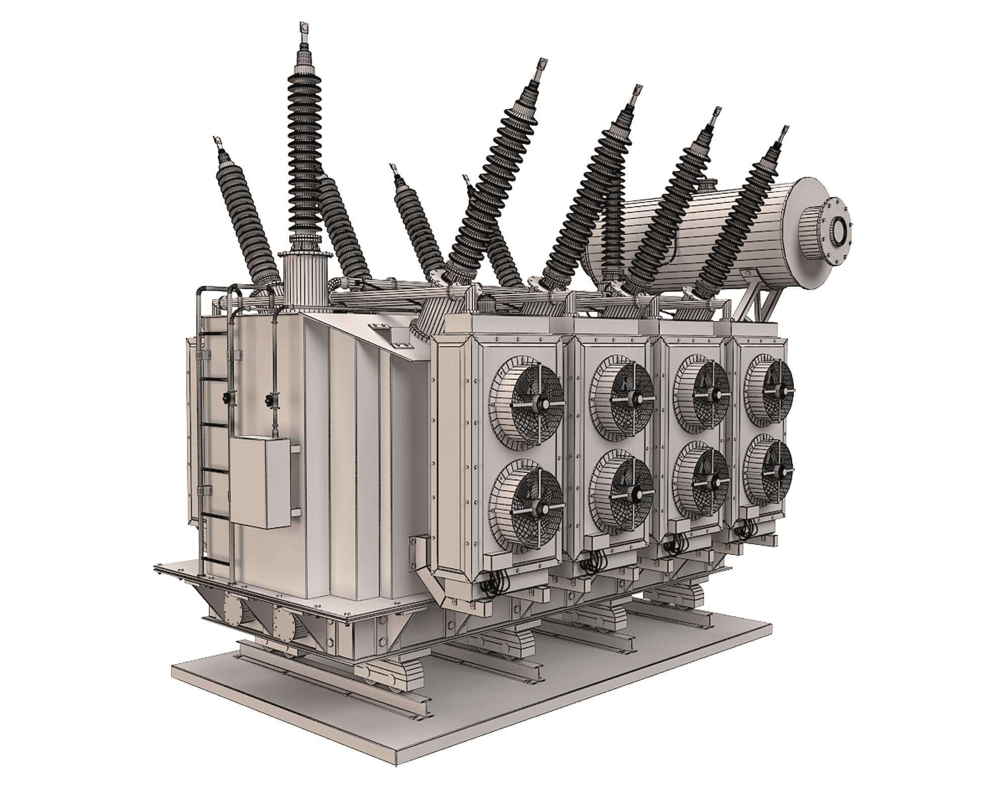 Electrical Transformer 4 - 3D Model by virtual3d