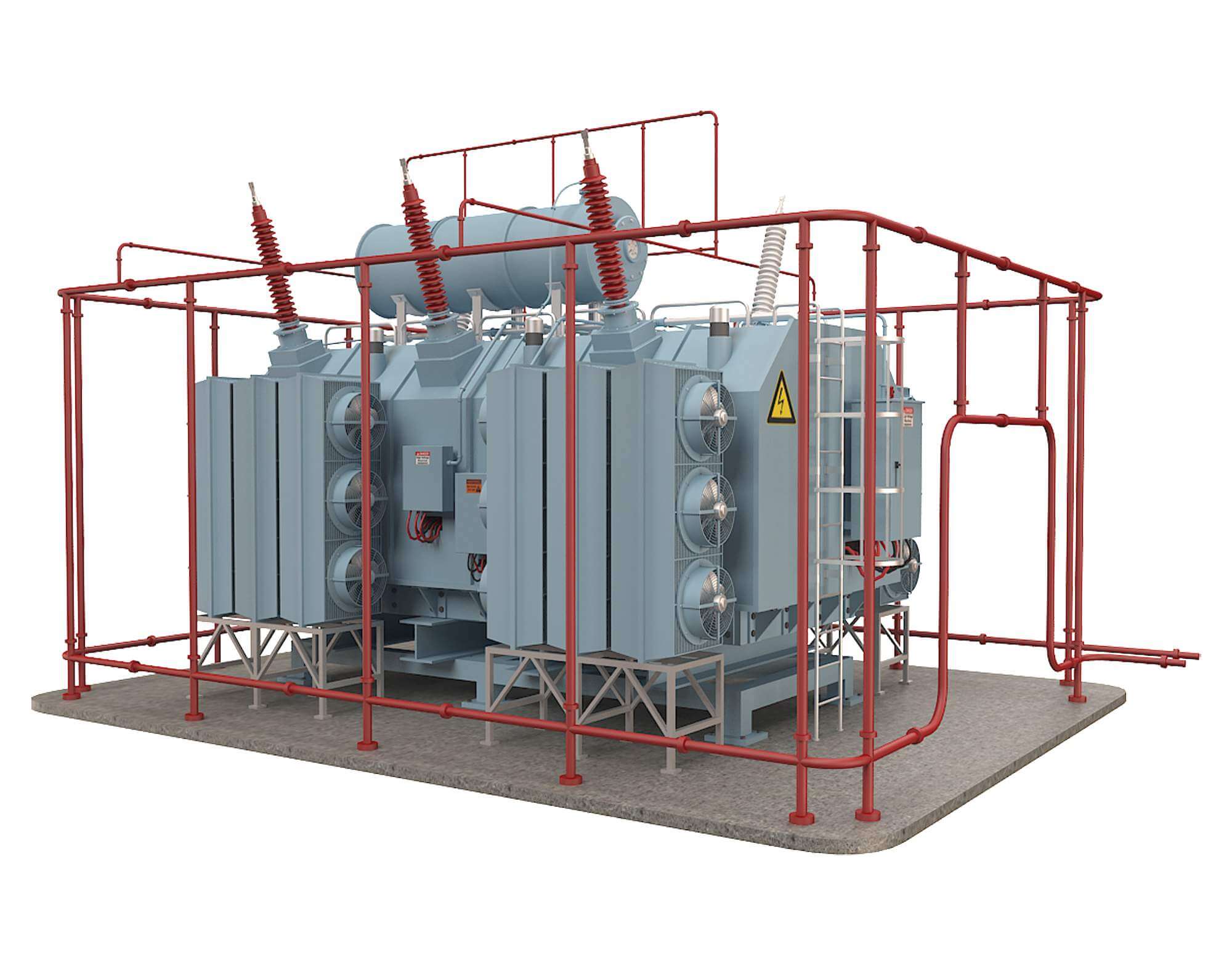 Electrical Transformer 5 - 3D Model by virtual3d