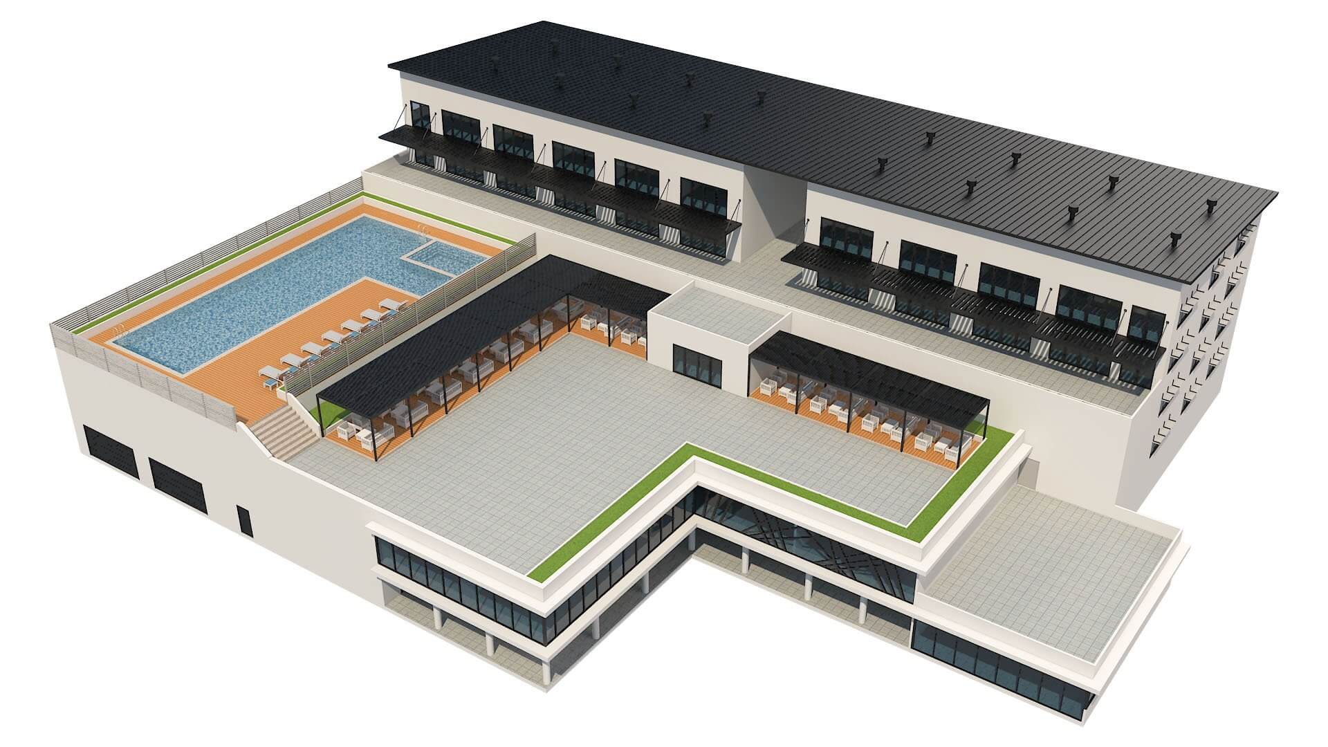 Health Club 1 - 3D Model by virtual3d