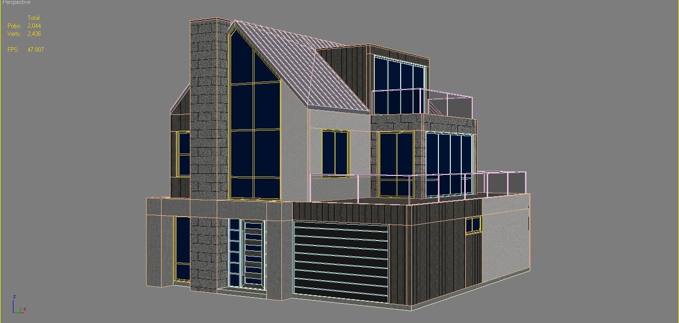 3ds Max Simple Building Models