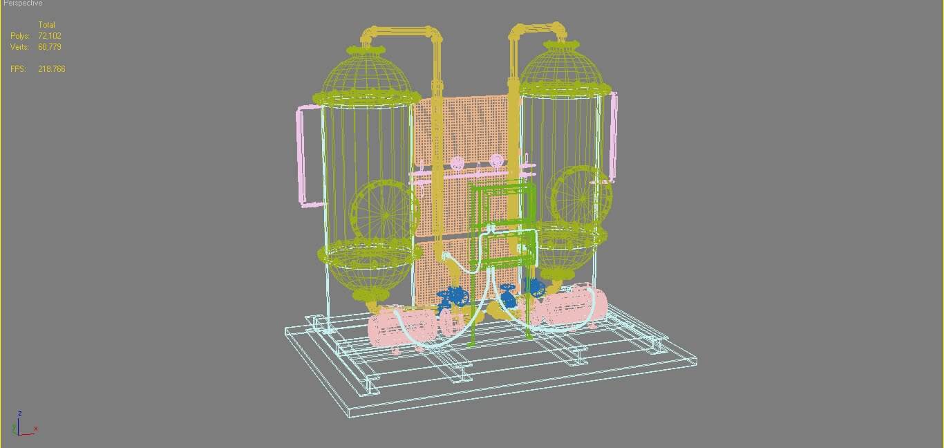 Industrial Part 1 - 3D Model by virtual3d