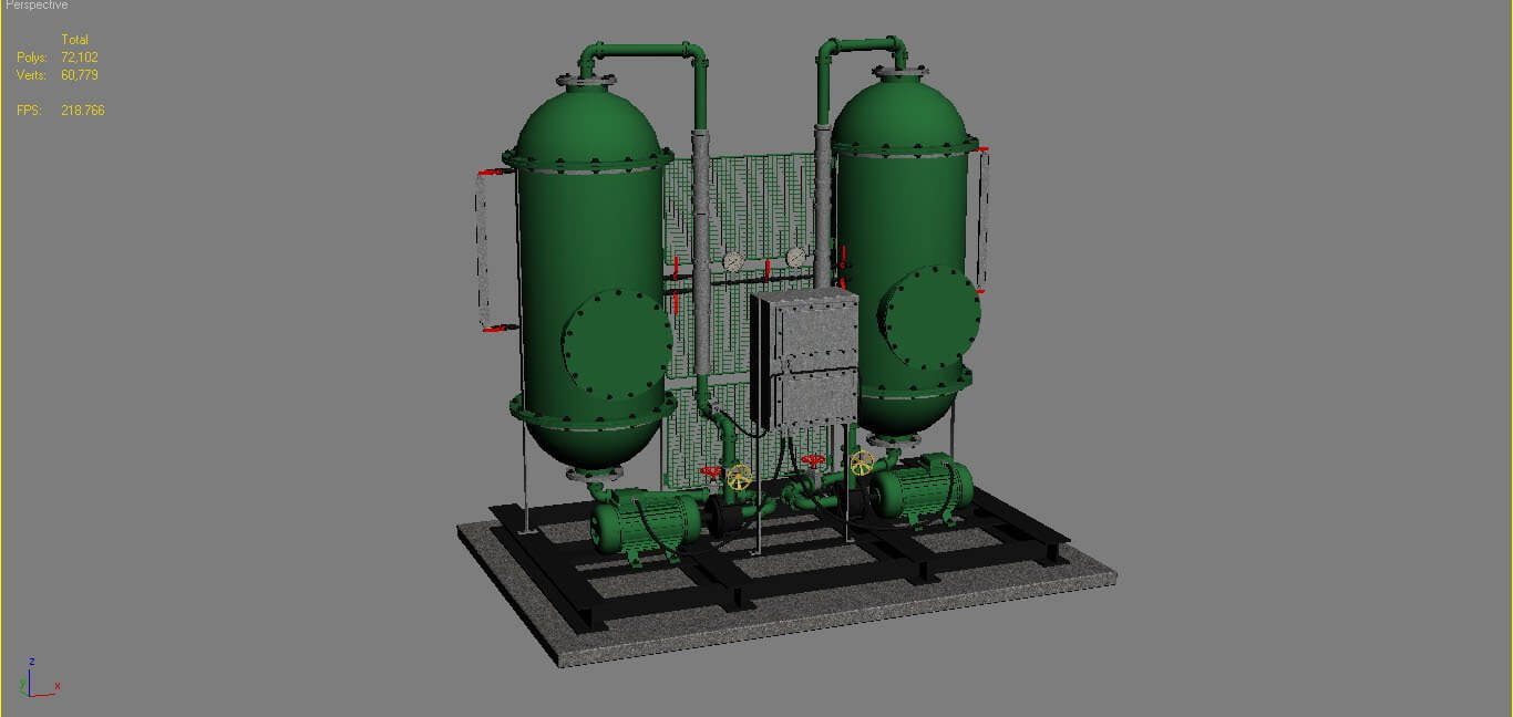 Industrial Part 1 - 3D Model by virtual3d