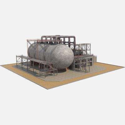 Industrial Silo - 3D Model by virtual3d