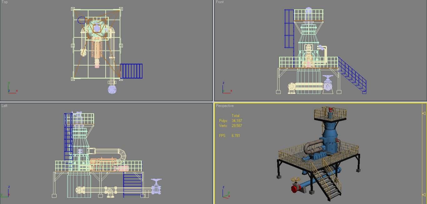 Machinery Part 1 - 3D Model by virtual3d