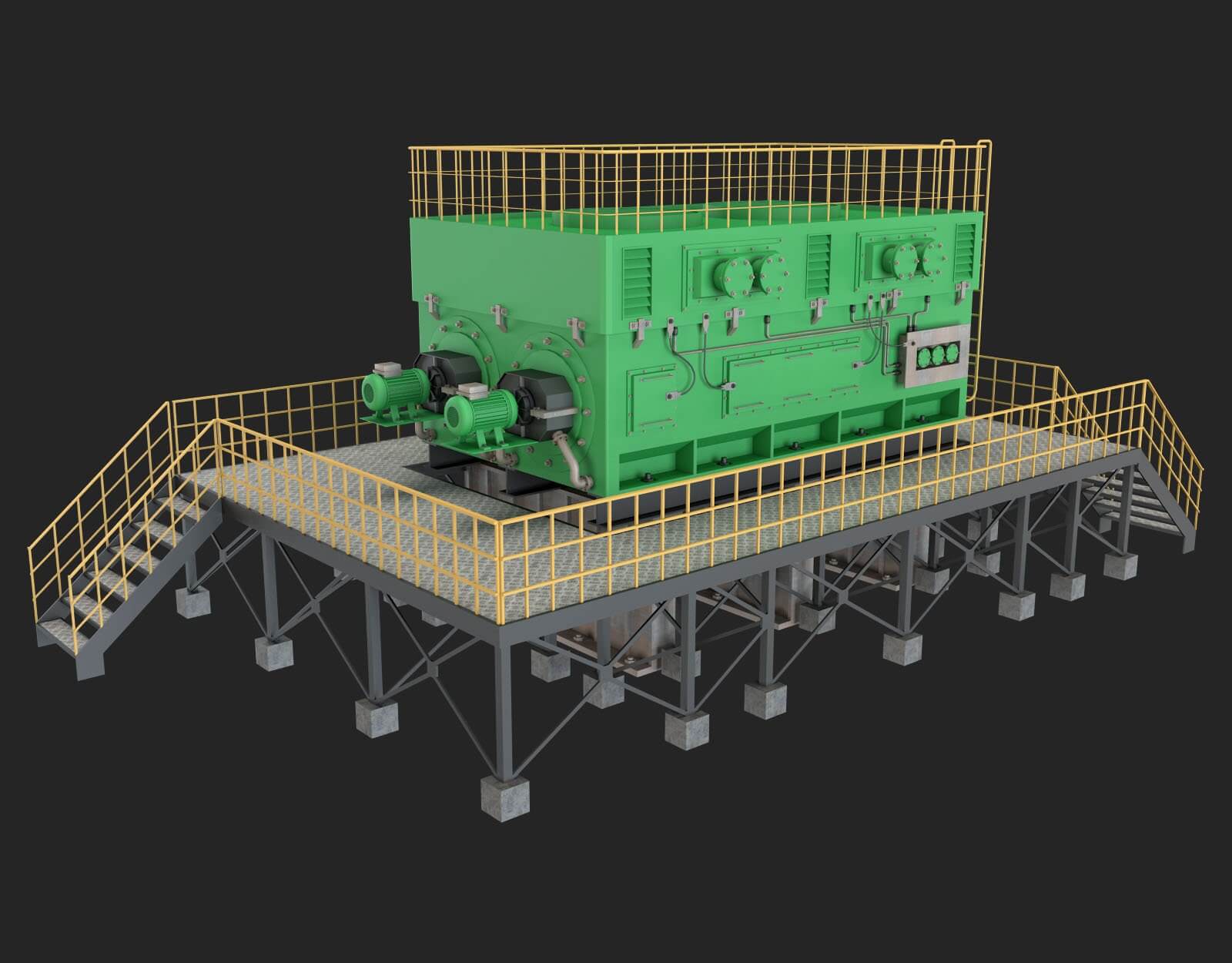 Machinery Part 2 - 3D Model by virtual3d