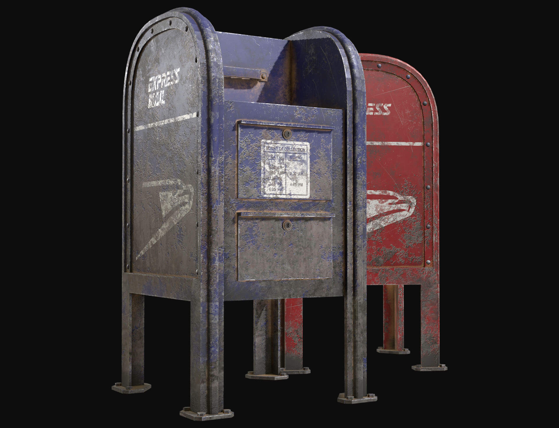 City Mail Box 1 - 3D Model by virtual3d