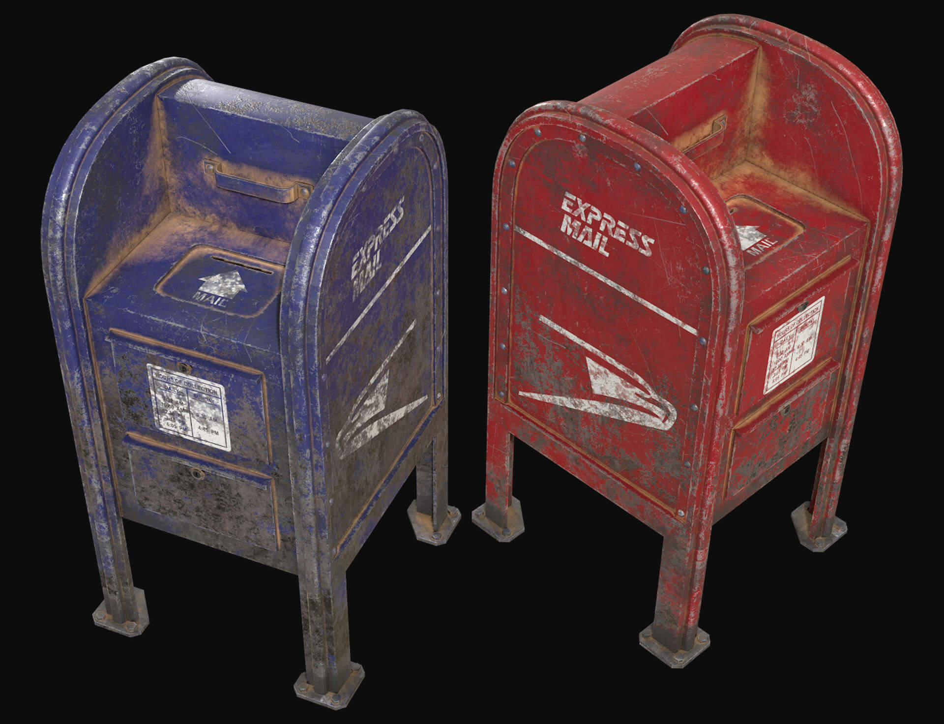 City Mail Box 1 - 3D Model by virtual3d
