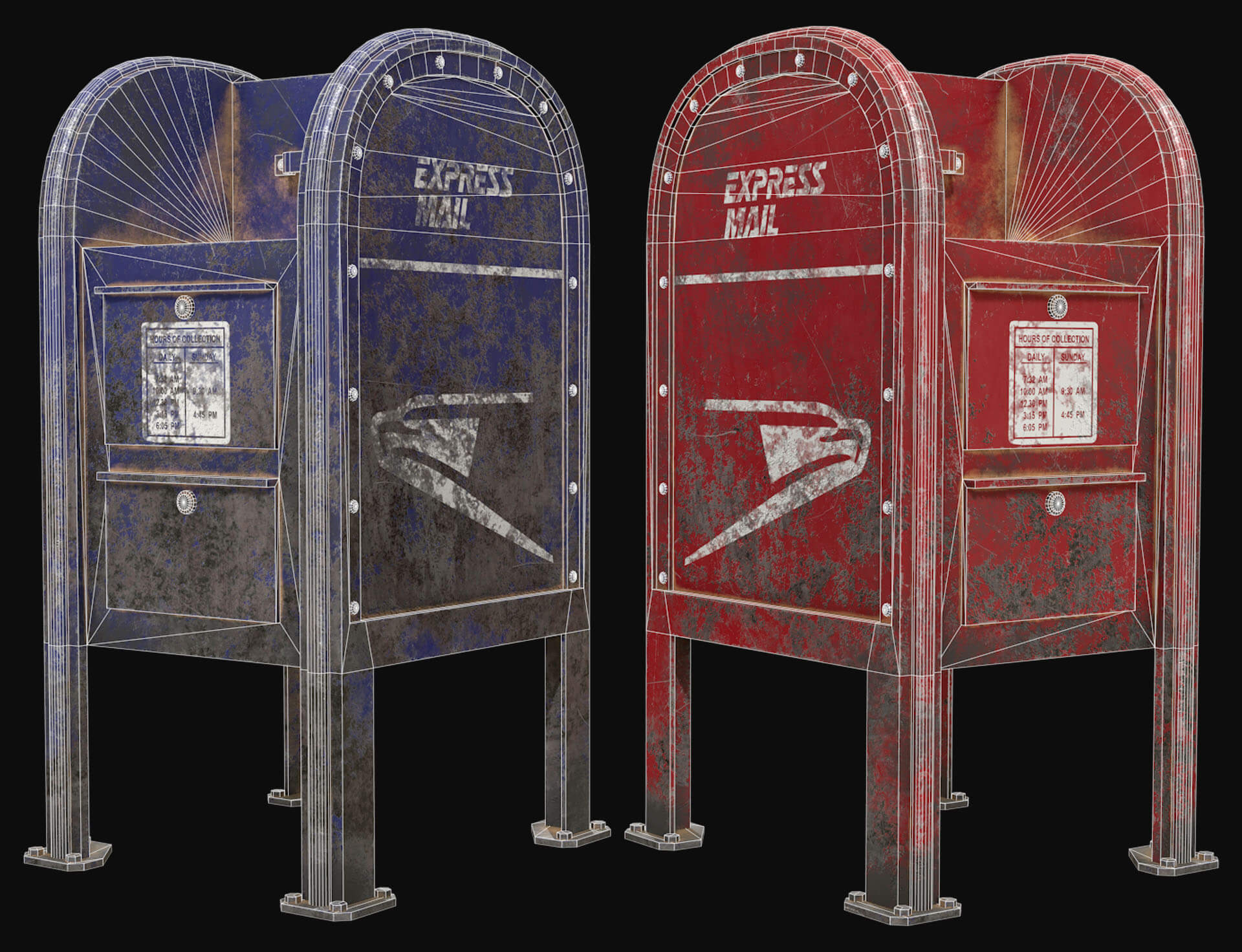 City Mail Box 1 - 3D Model by virtual3d