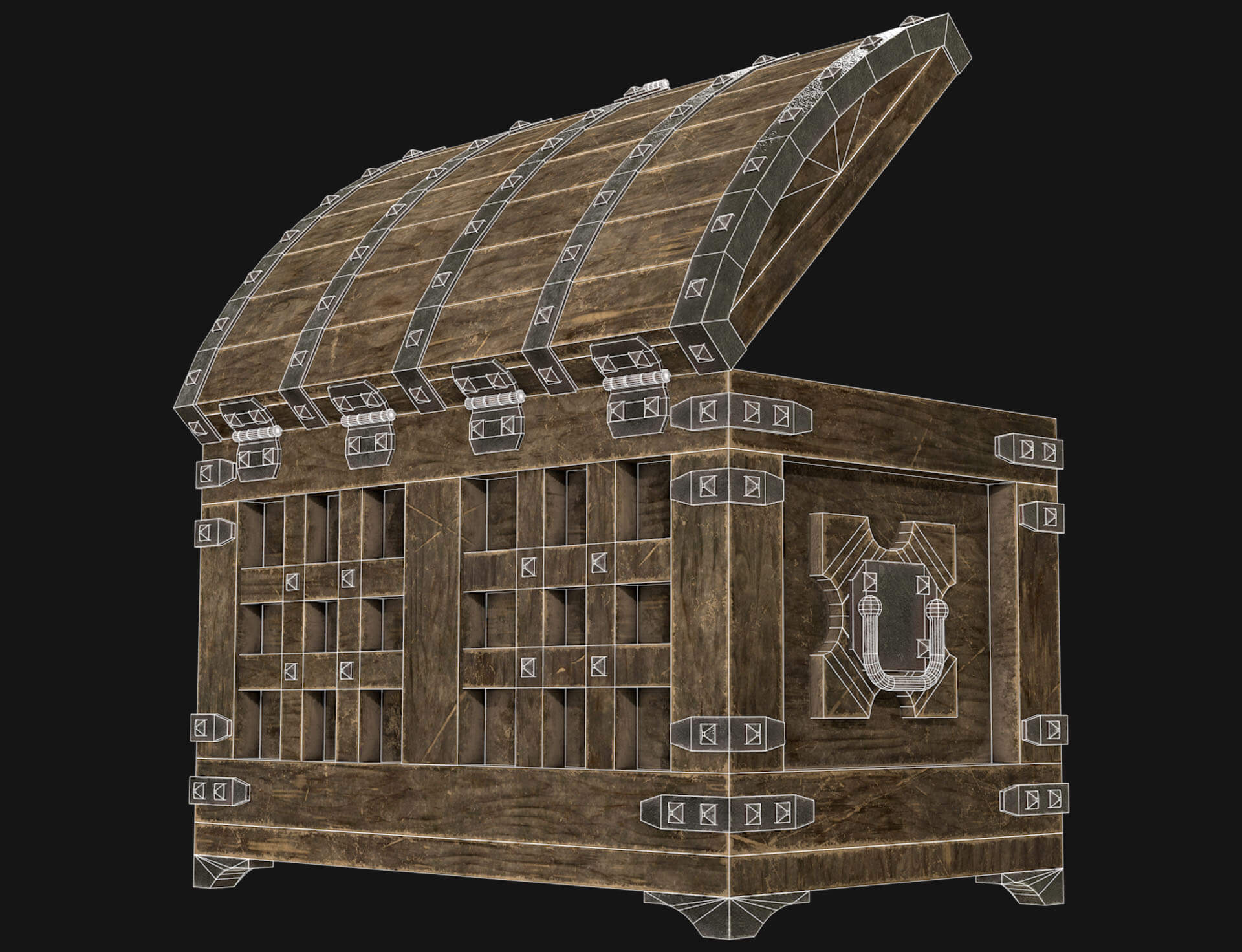 Medieval Chest 1 - 3D Model by virtual3d