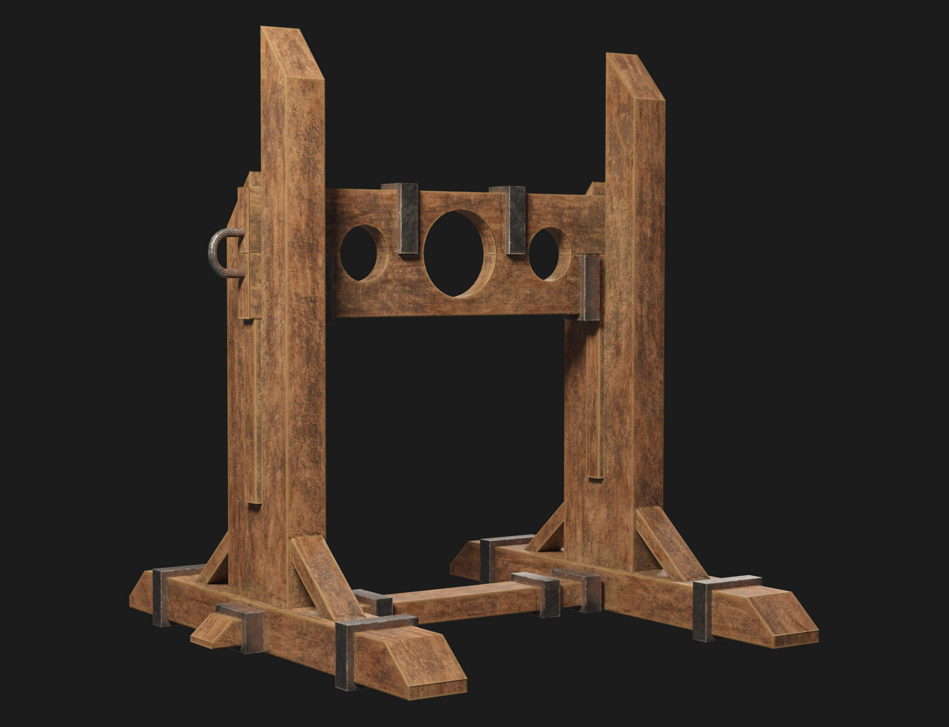 Medieval Pillory - 3D Model by virtual3d