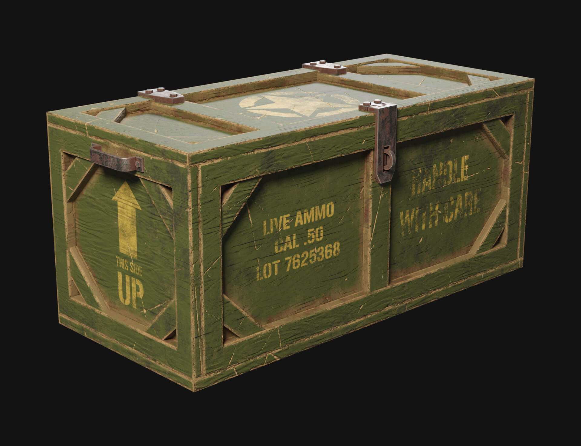 Military Wooden Box 1 - 3D Model by virtual3d