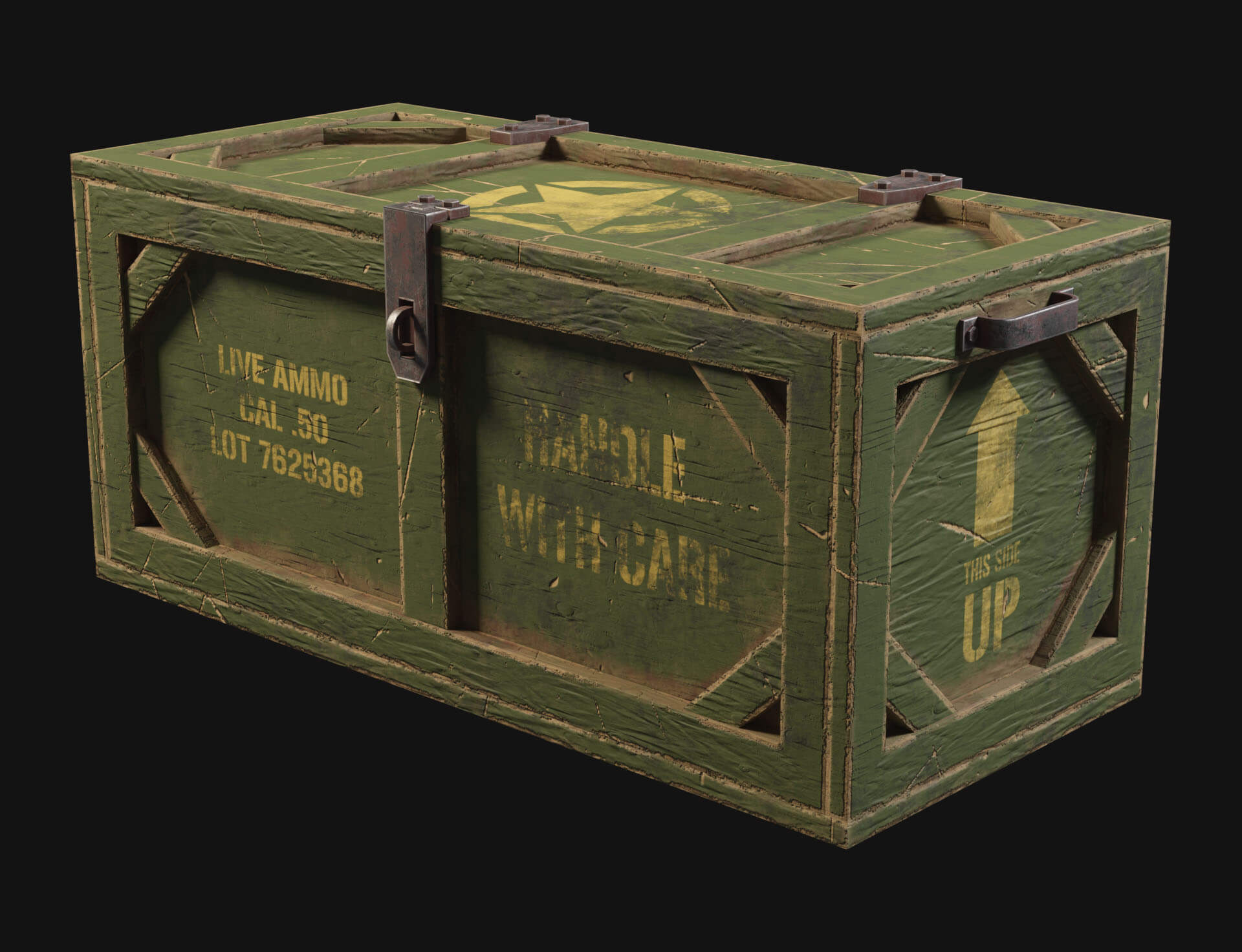 Military Wooden Box 1 - 3D Model by virtual3d