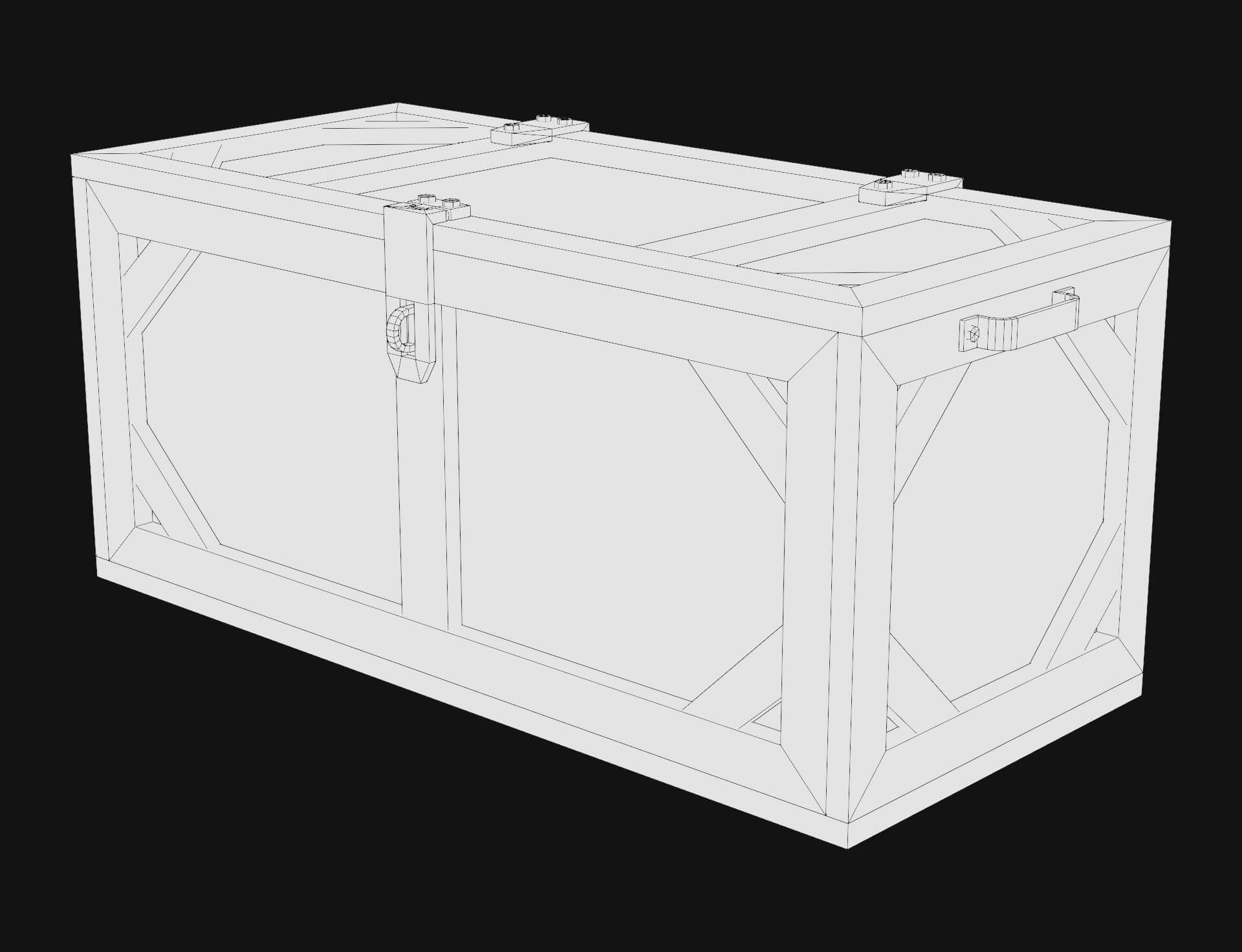 Military Wooden Box 1 - 3D Model by virtual3d