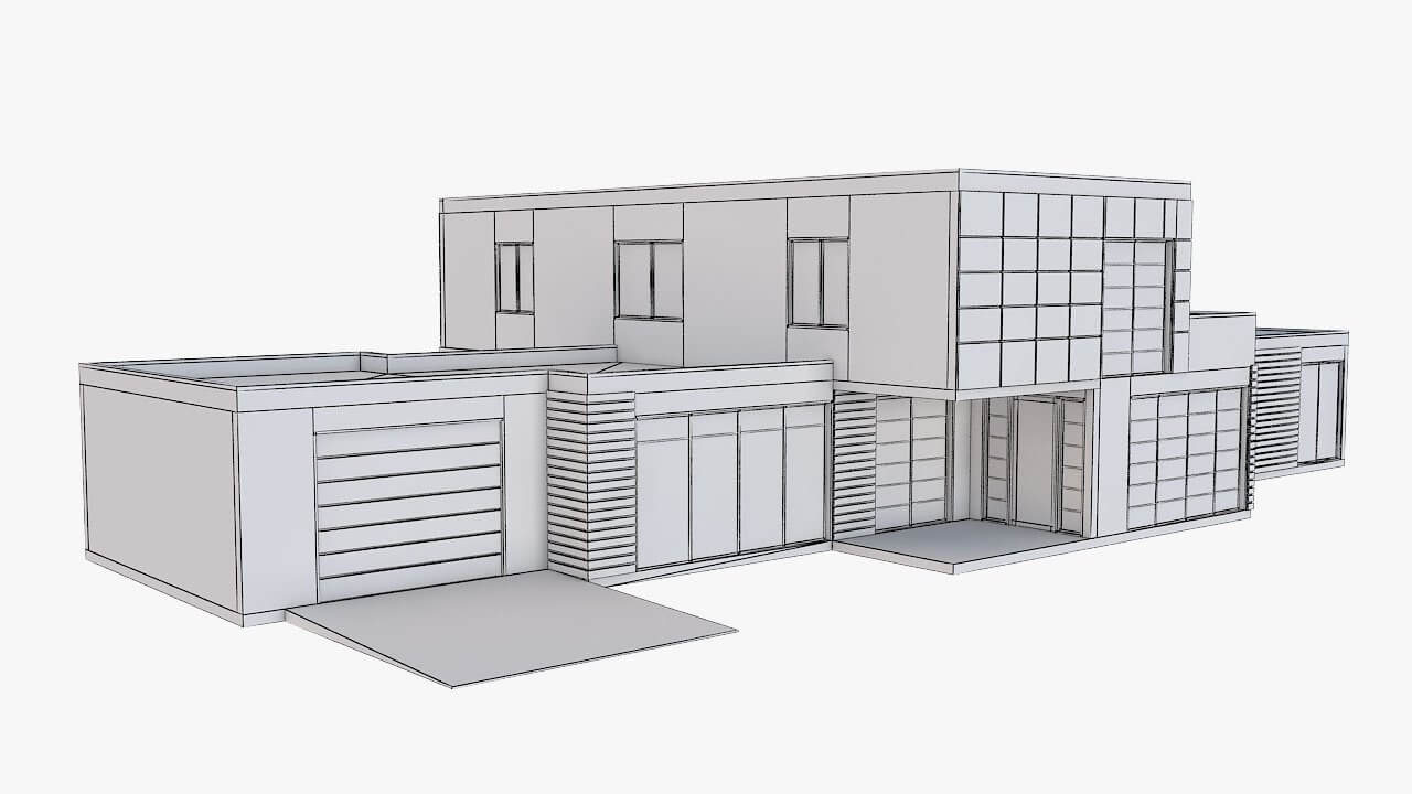 Modern House 15 - 3D Model by virtual3d