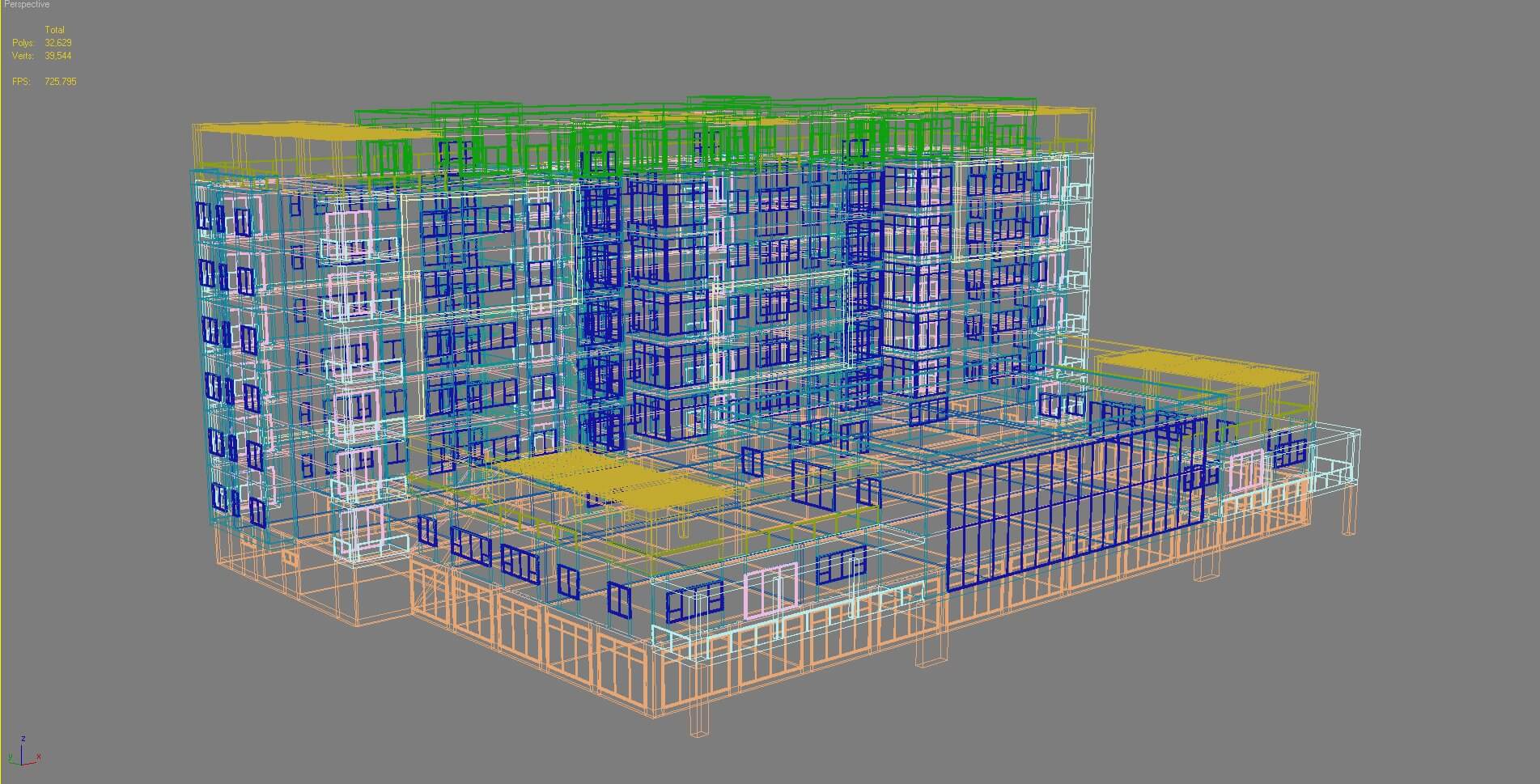 Multi Family House 2 - 3D Model by virtual3d