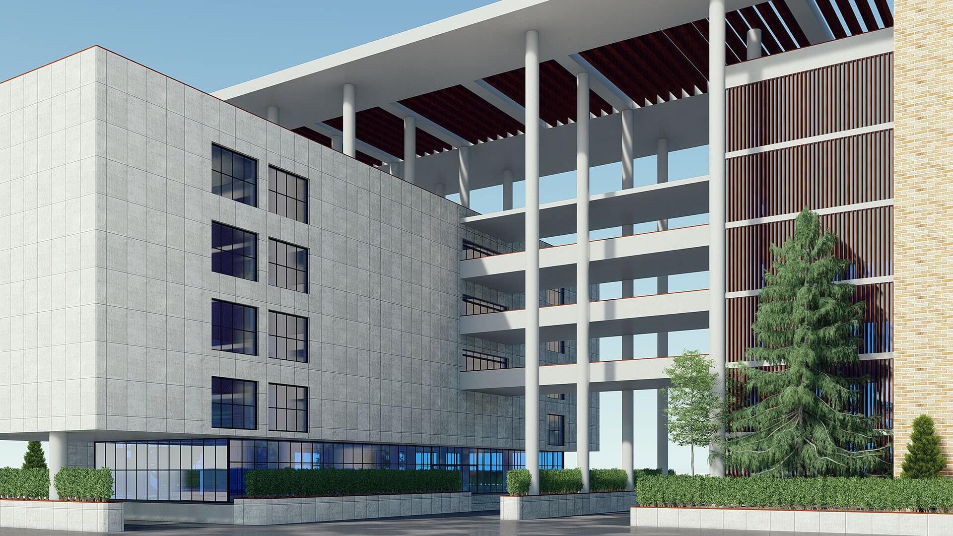 Office Building 1 - 3D Model by virtual3d