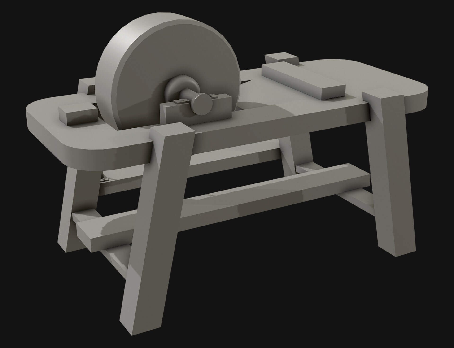 Old Grindstone 1 - 3D Model by virtual3d